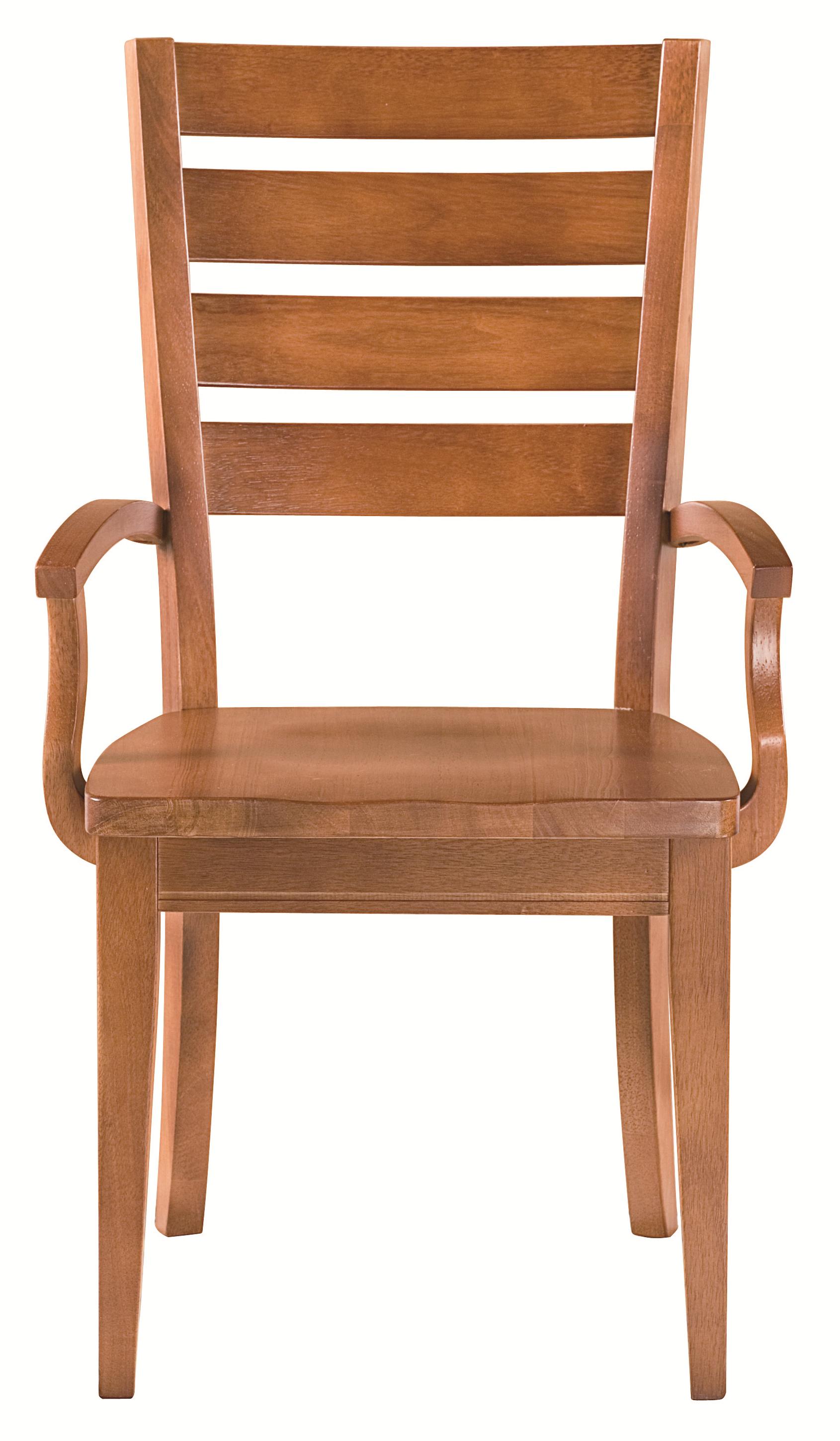 Bassett Custom Dining Low Arm Chair with Ladderback Design | Bassett of ...