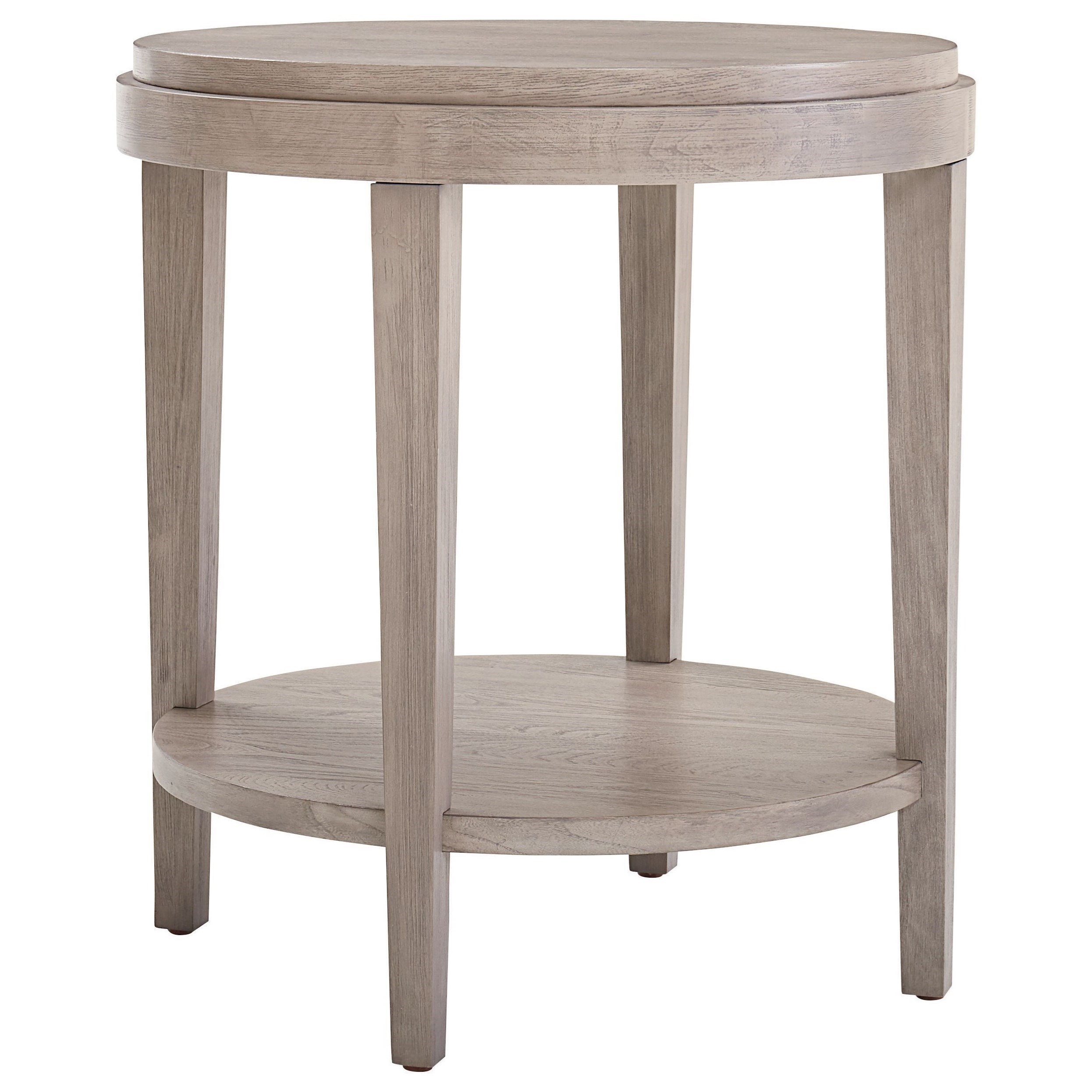Bassett Ventura Round End Table with Shelf | Bassett of Cool Springs ...