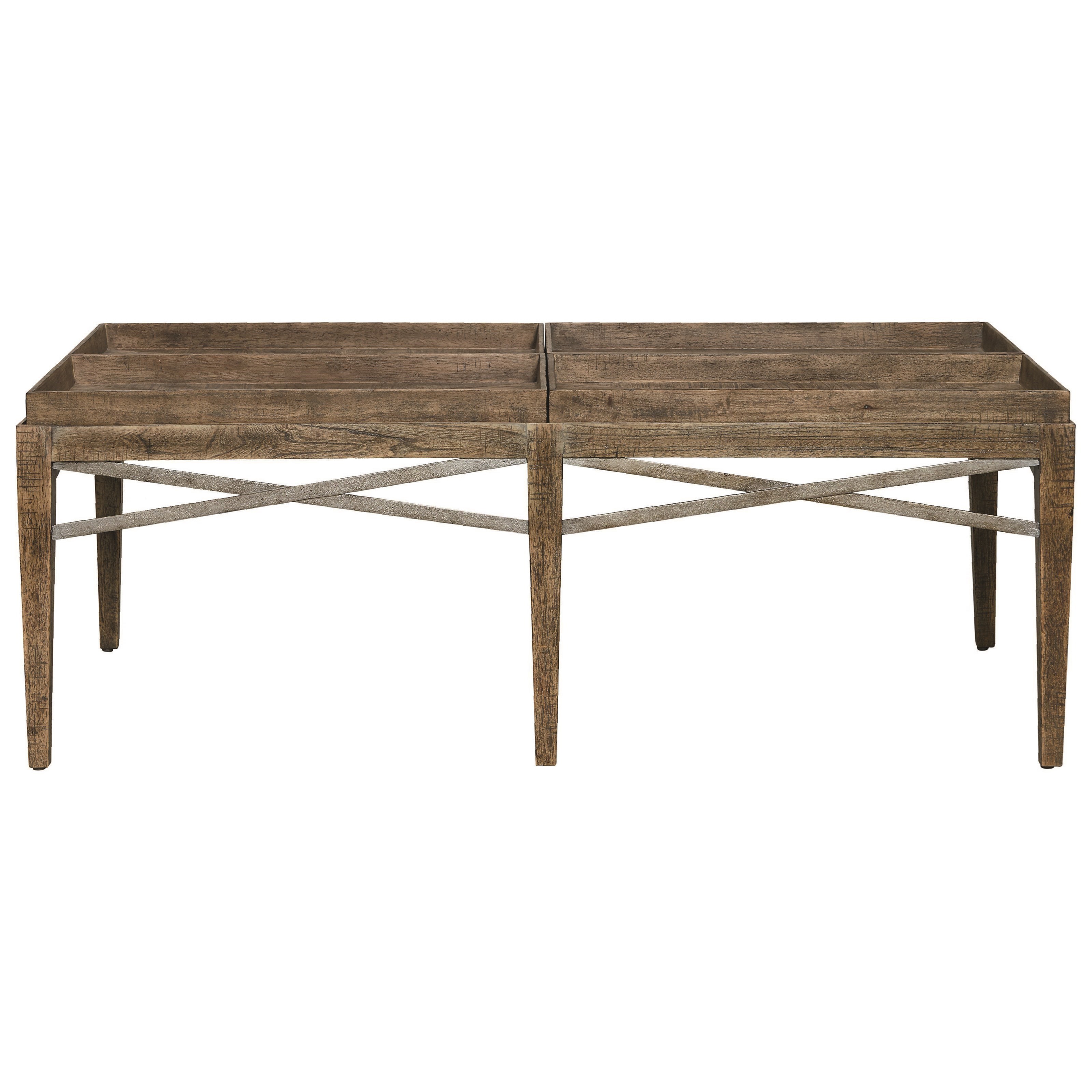 Bassett Woodridge Transitional Rectangular Cocktail Table with ...