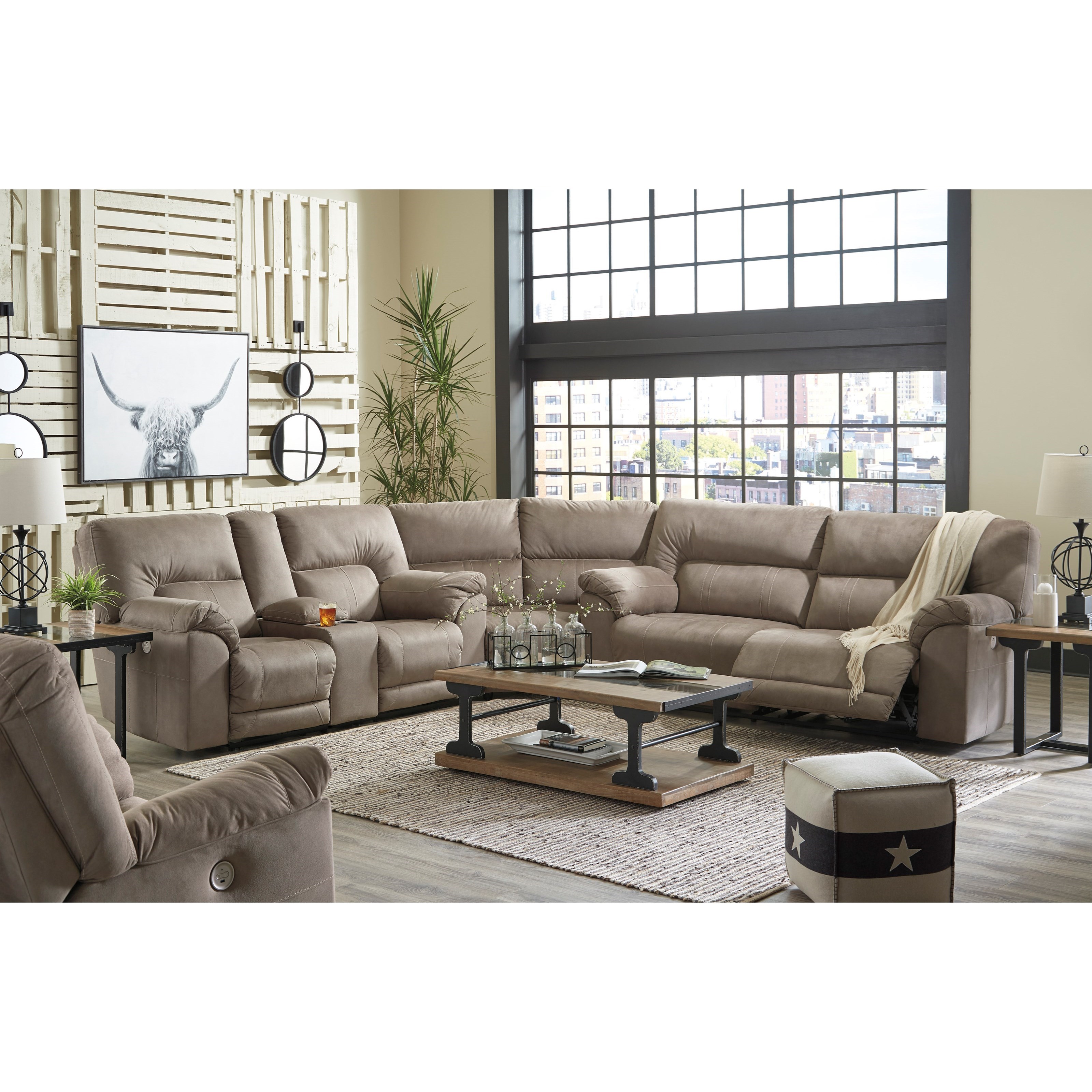 Benchcraft Cavalcade 77601 Living Room Group 2 Reclining Living Room ...