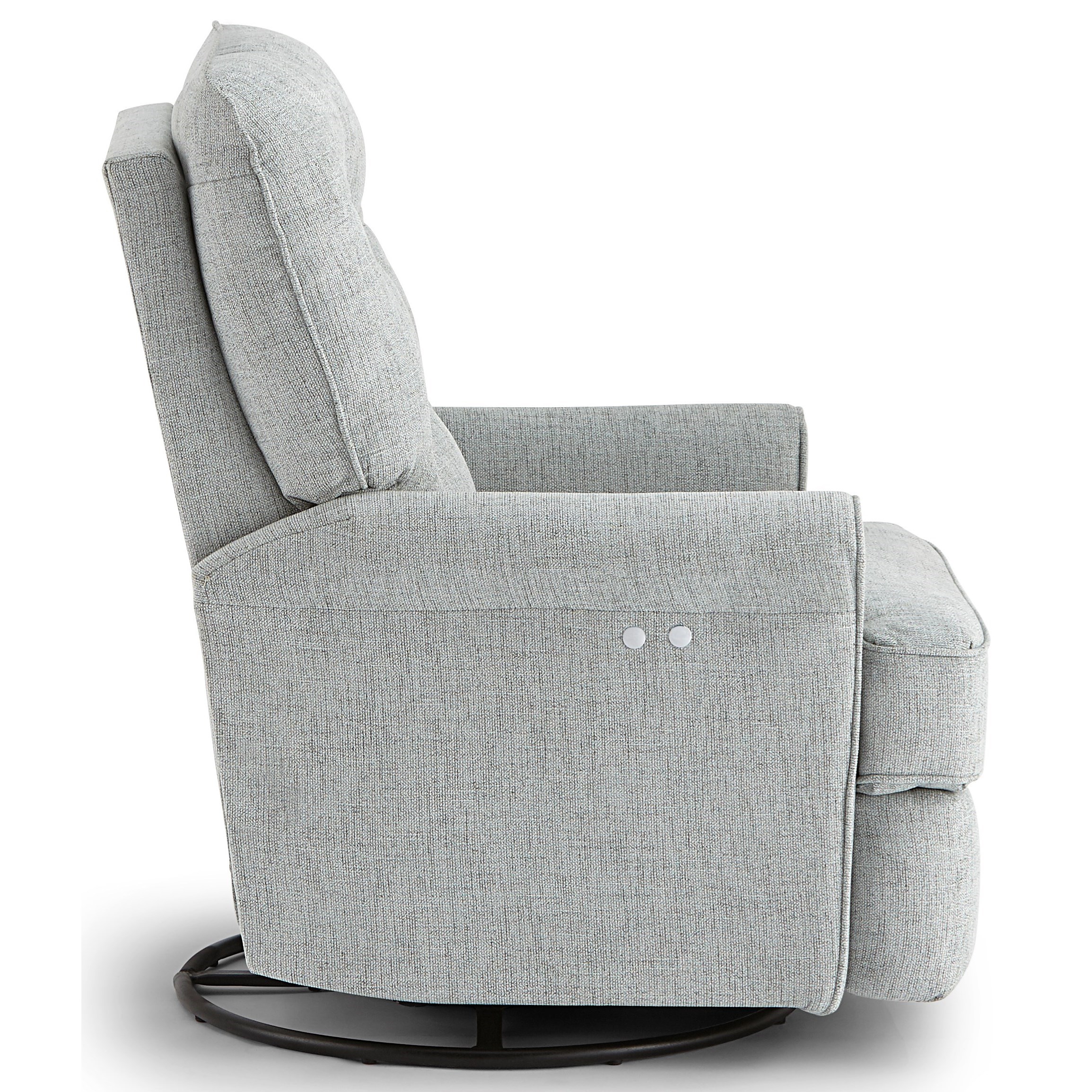Best Home Furnishings Carissa Tufted Swivel Glider Recliner w/ Inside ...