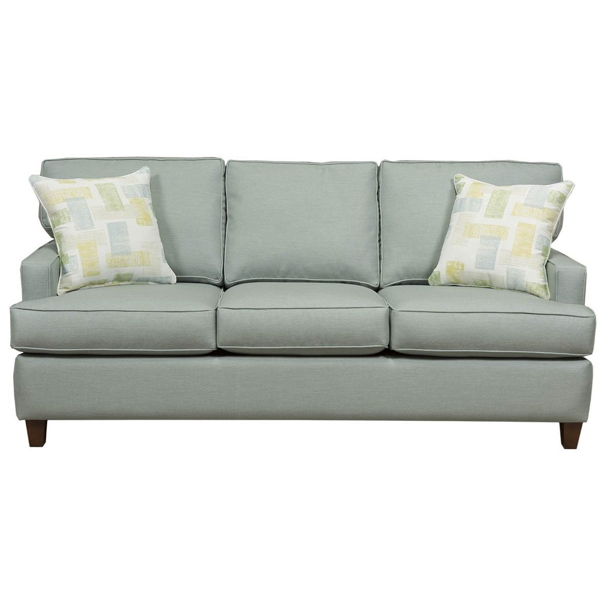 Capris Furniture 162 S162 Contemporary Small-Scale Sofa | Baer's ...
