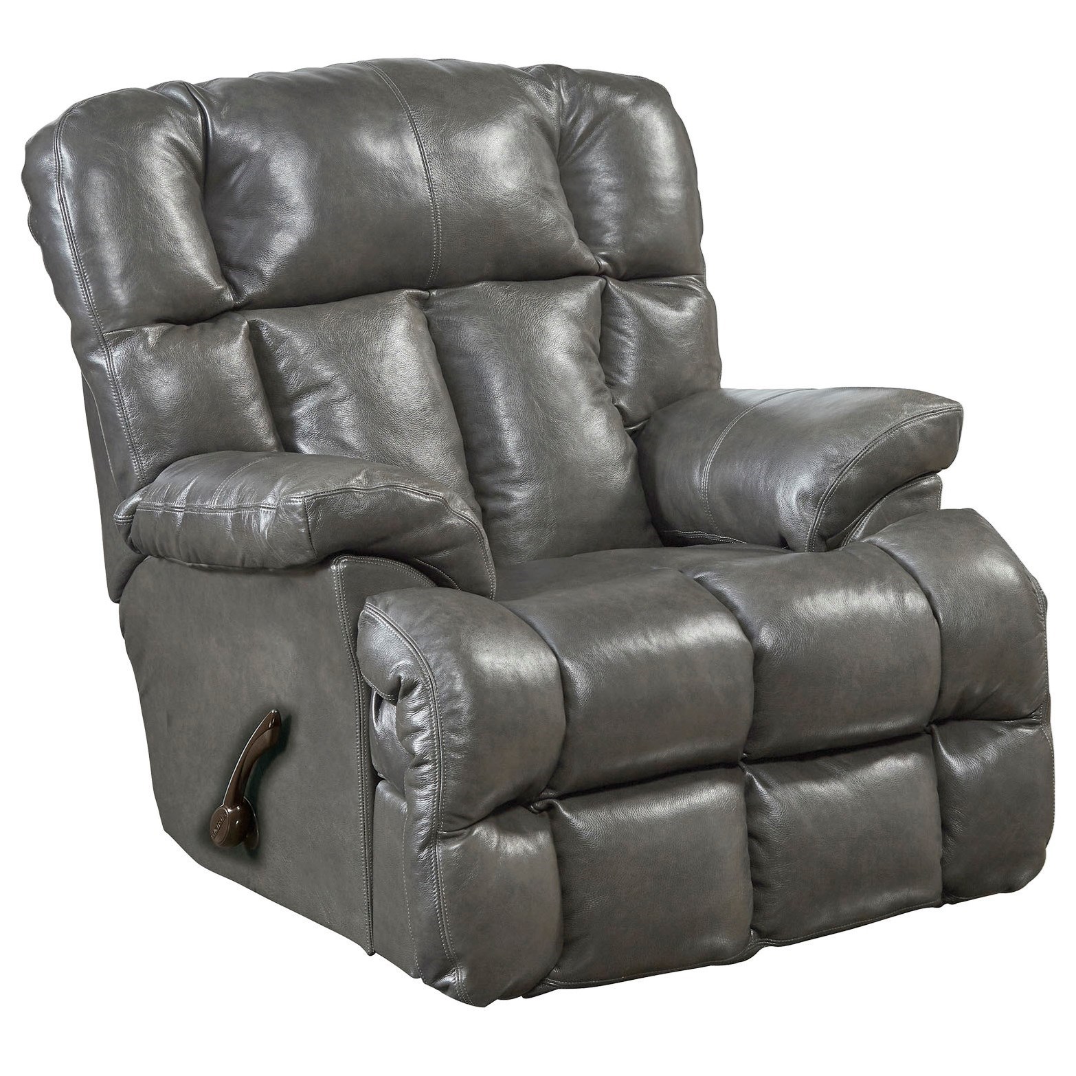 Catnapper Victor Chaise Rocker Leather Match Recliner | Standard ...