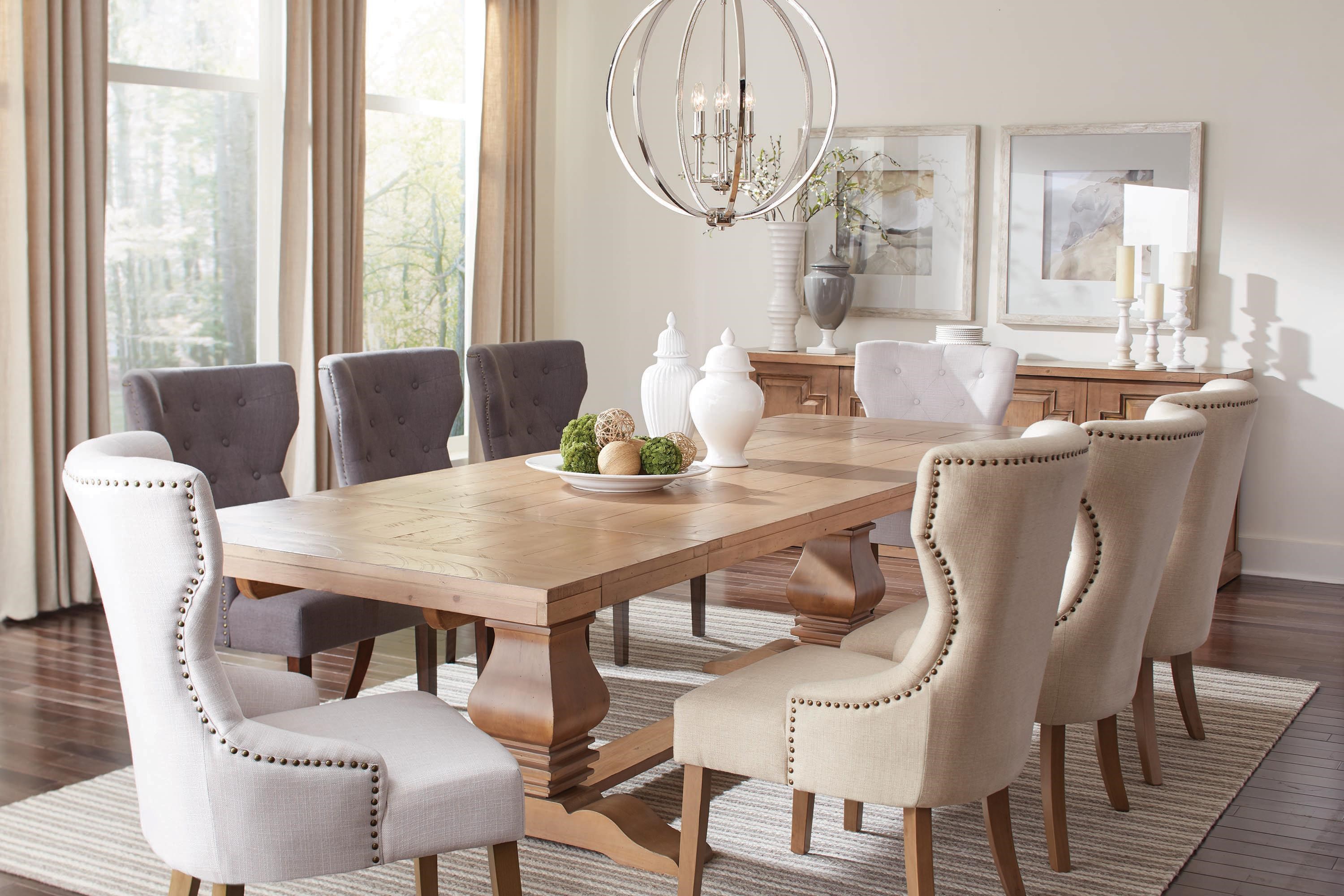 Coaster Florence 9 Piece Modern Dining Group 1 Dream Home Interiors