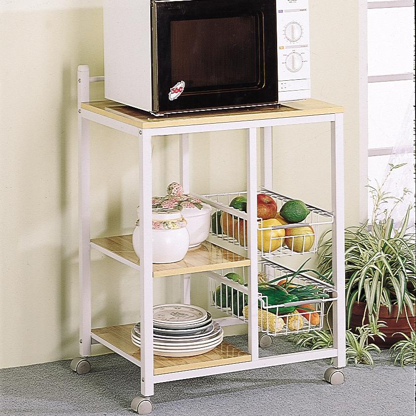 microwave cart with storage