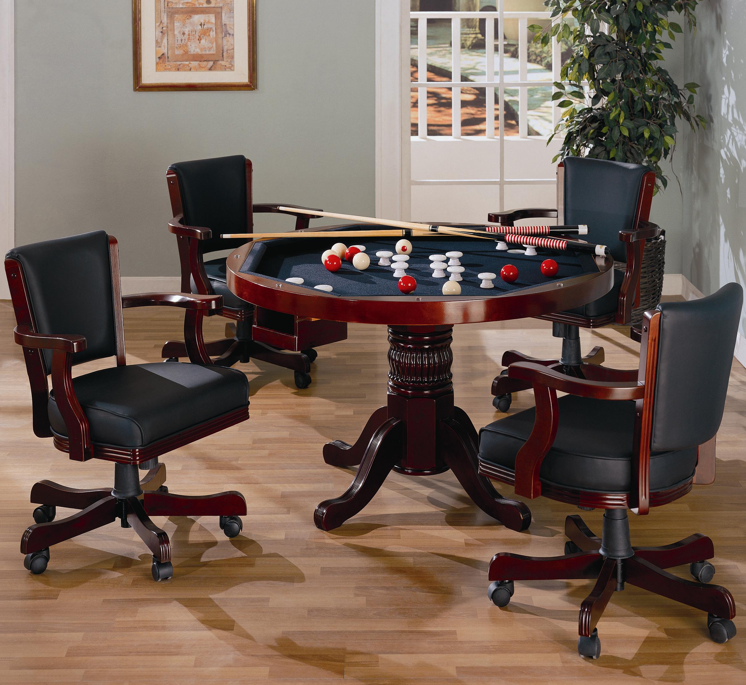 Coaster Mitchell 5pc Game Table Value City Furniture Dining 5 Piece