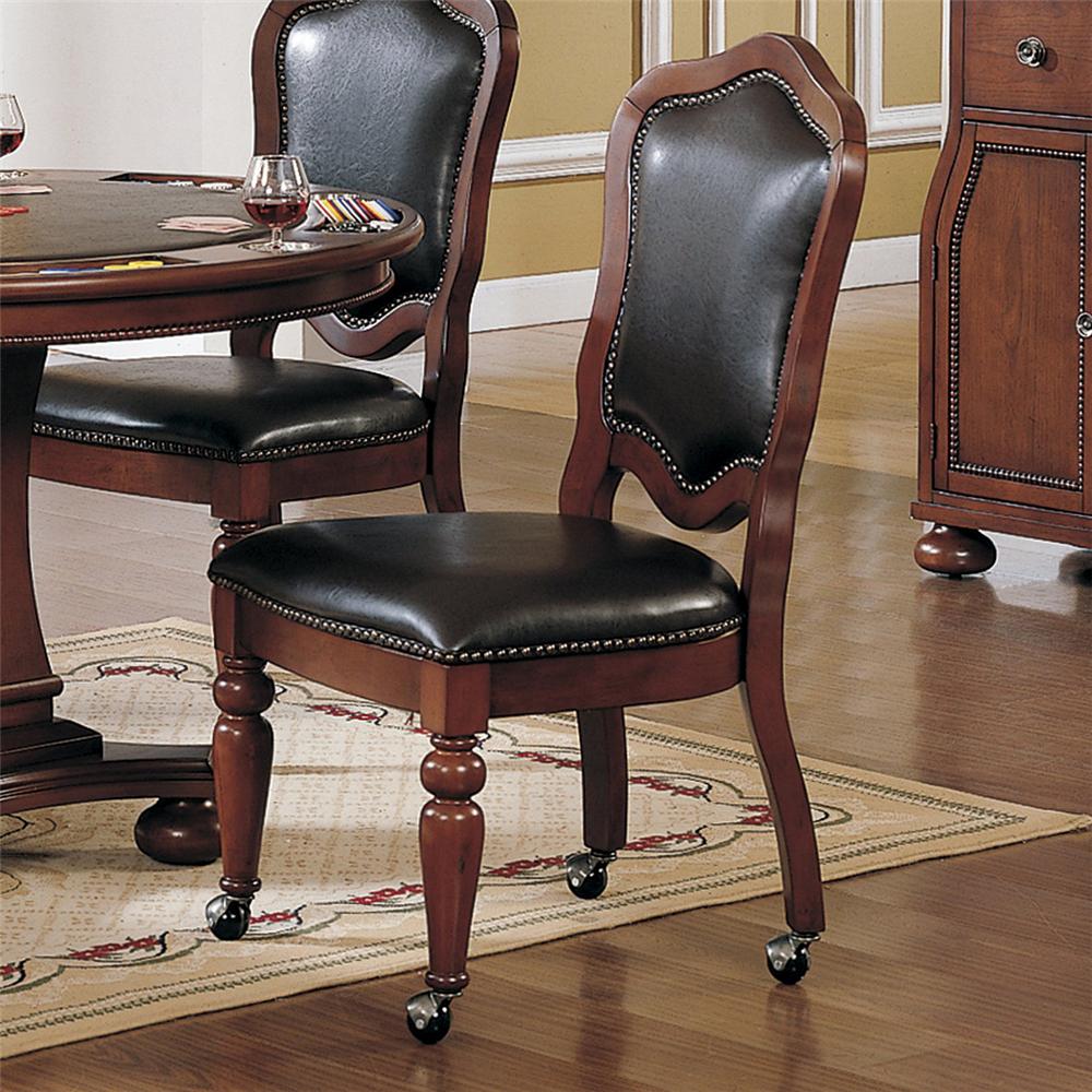 Leather Dining Room Chairs With Casters