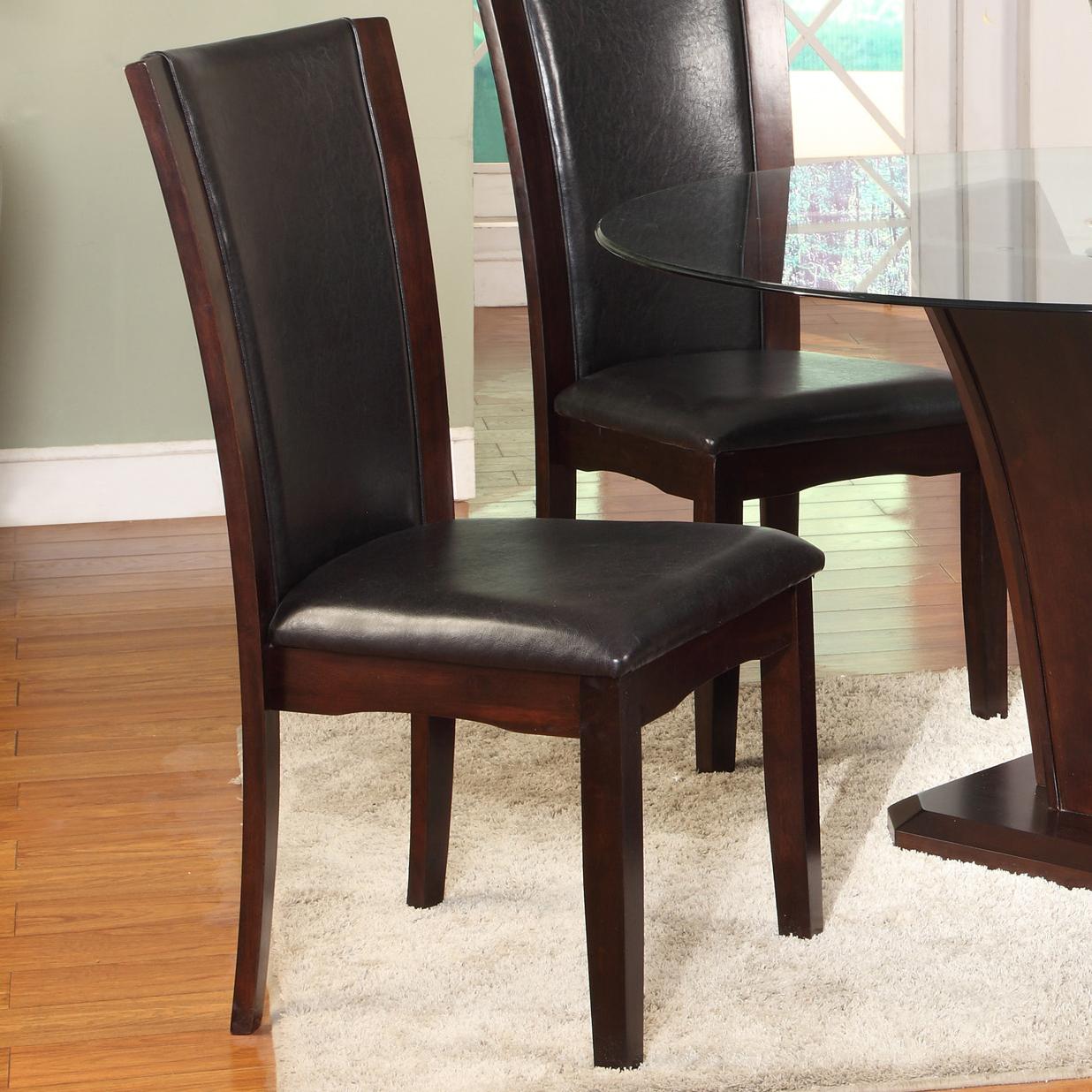Crown Mark Camelia Espresso 5 Piece Round Table and Chair Set ...