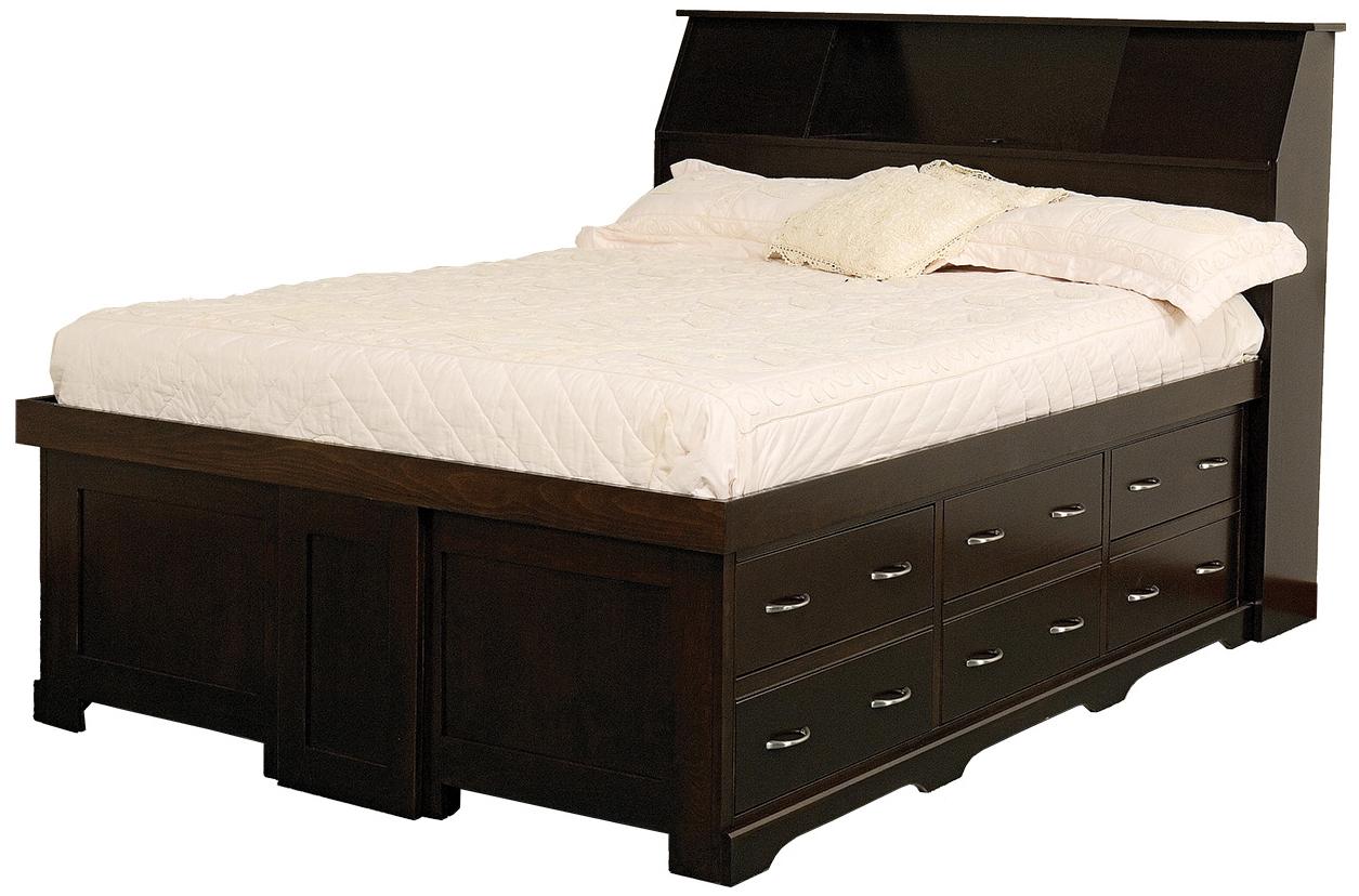 Queen Bed With 12 Drawers - Bed With Built In Closet