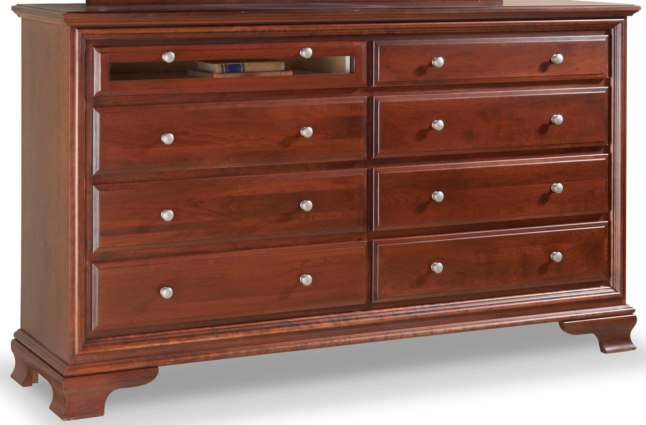 Daniel's Amish Classic 35-4038 8-Drawer Dresser with Ogee Bracket Feet ...