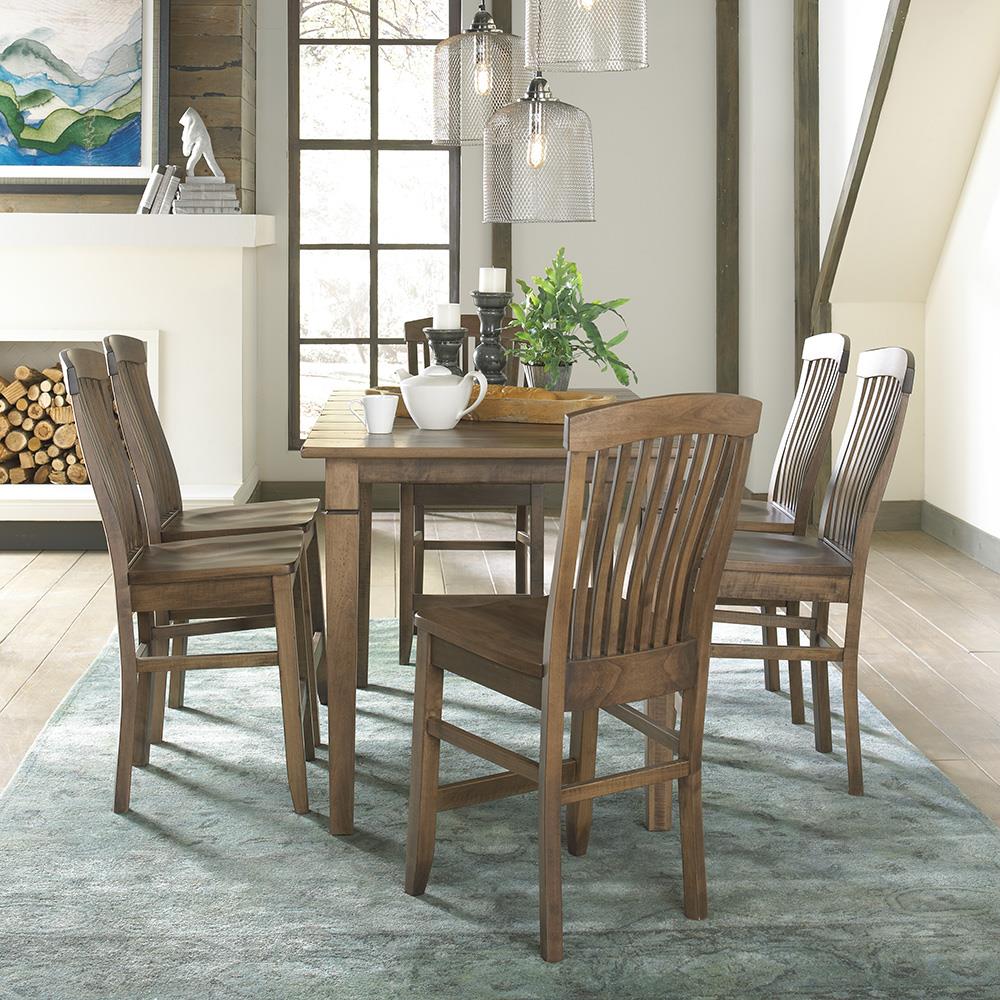 Daniel's Amish Middleton Pub Table and Chair Set | Belfort Furniture ...