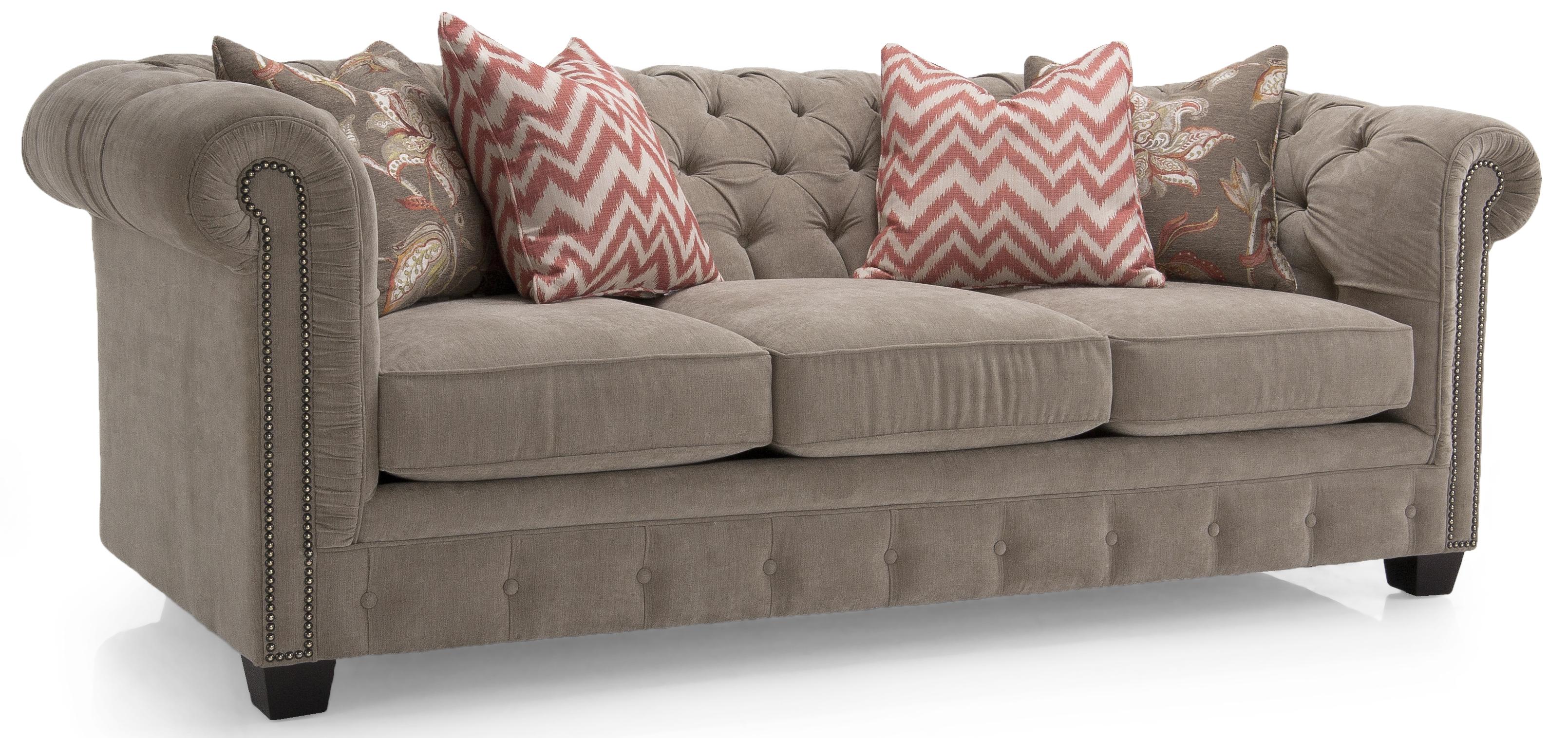 Decor-Rest 2230 Series Contemporary Tufted Back Sofa | Stoney Creek ...
