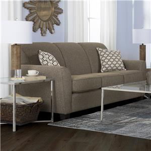 Decor-Rest 2404 Transitional Sofa with Flared Arms | Wayside Furniture ...