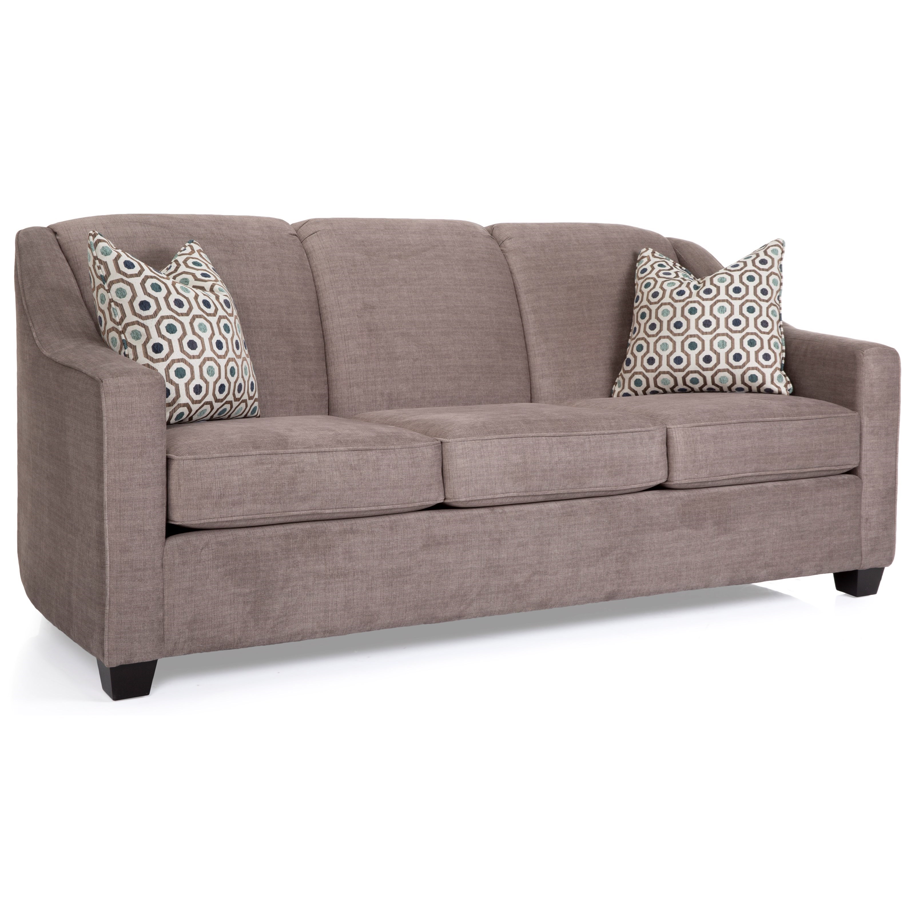 Decor-Rest 2934 Contemporary Sofa with Exposed Wood Feet | Wayside ...