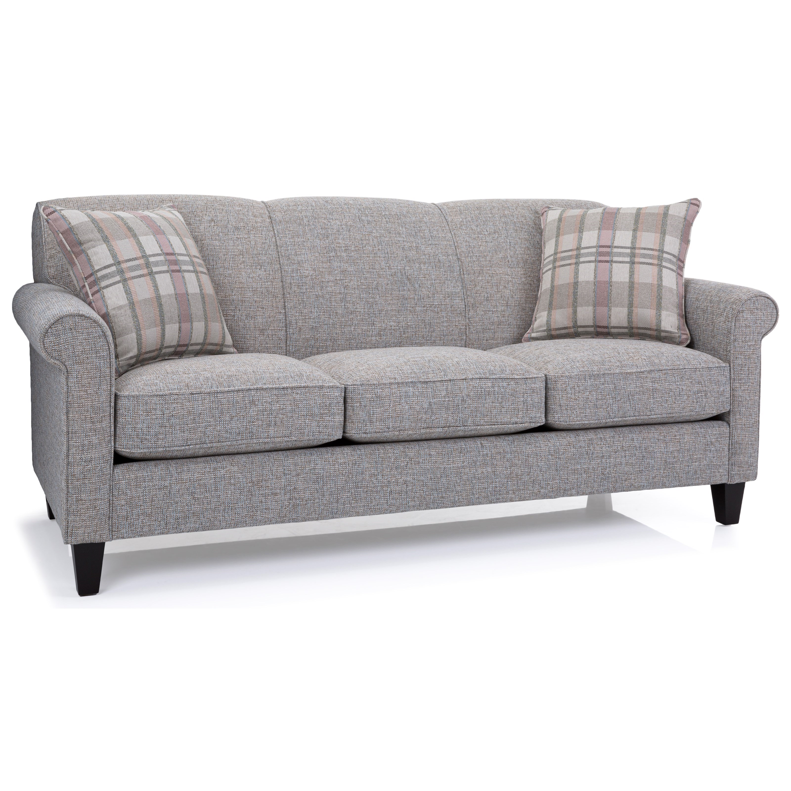 Decor-Rest 2963 Transitional Sofa with Rolled Arms | Wayside Furniture ...