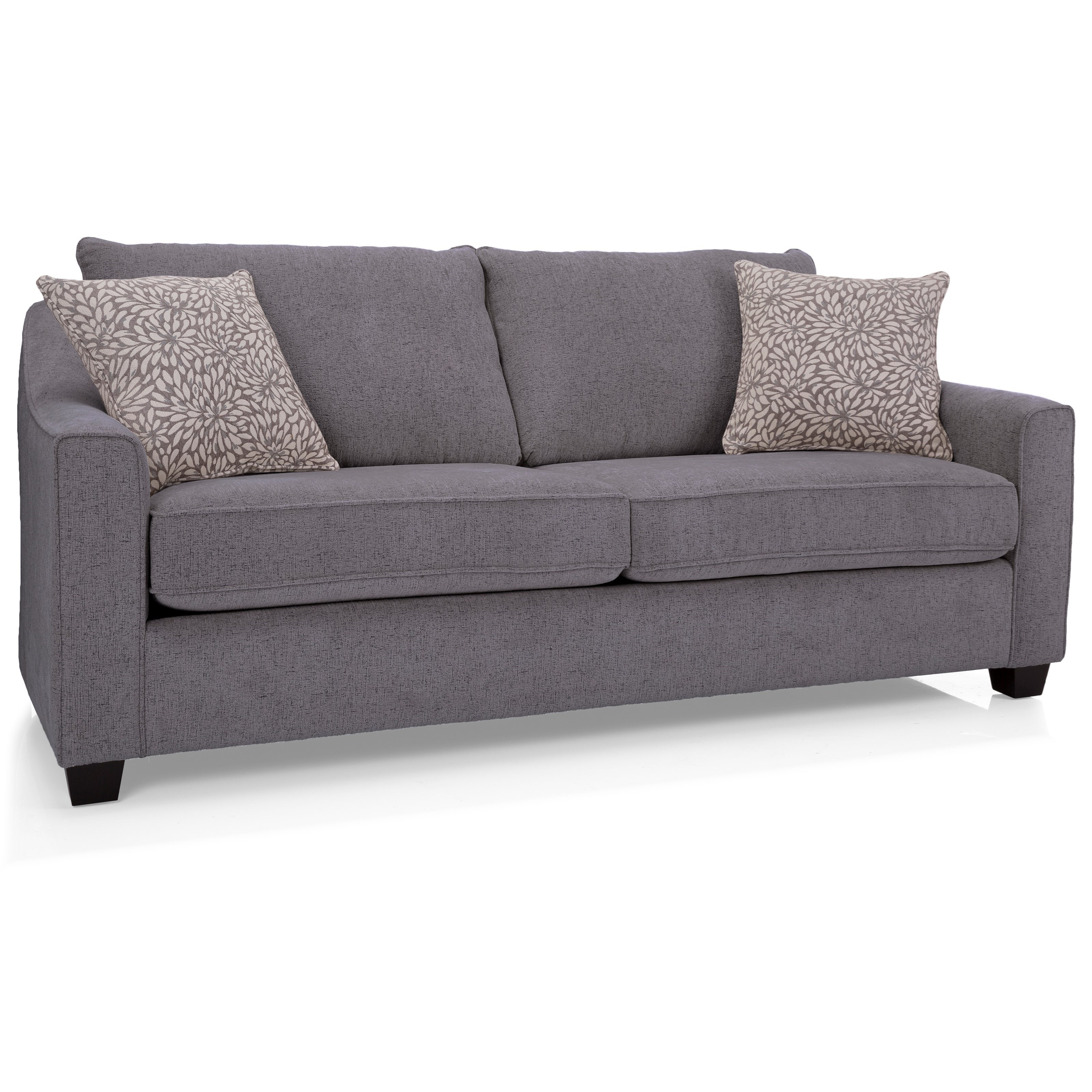 Decor-Rest 2981 Contemporary Sofa with Wood Feet | Wayside Furniture ...