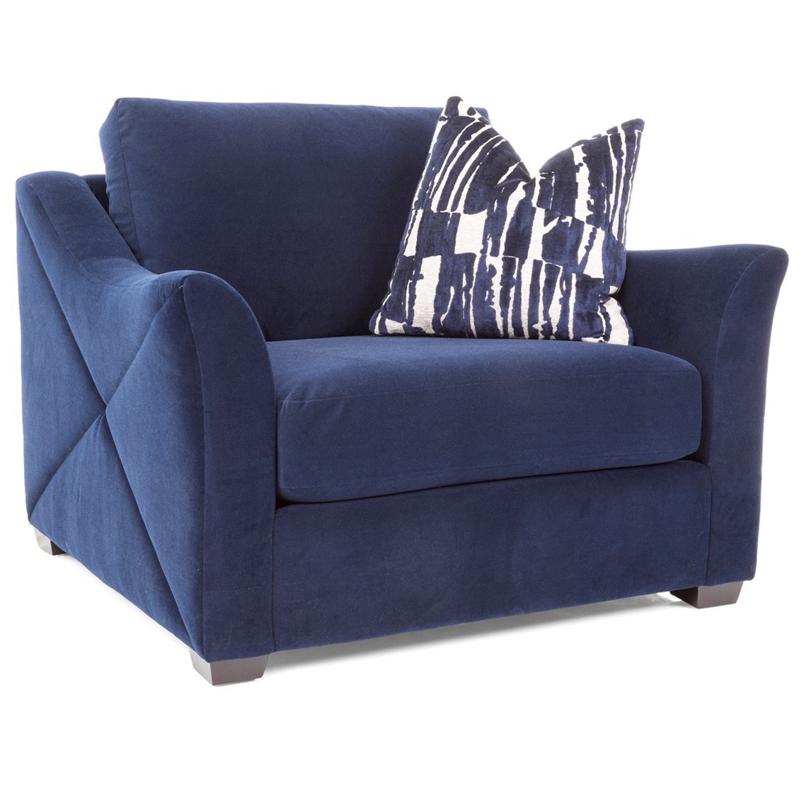 Decor-Rest R019 Transitional Chair and a Half with Flare Tapered Arms ...