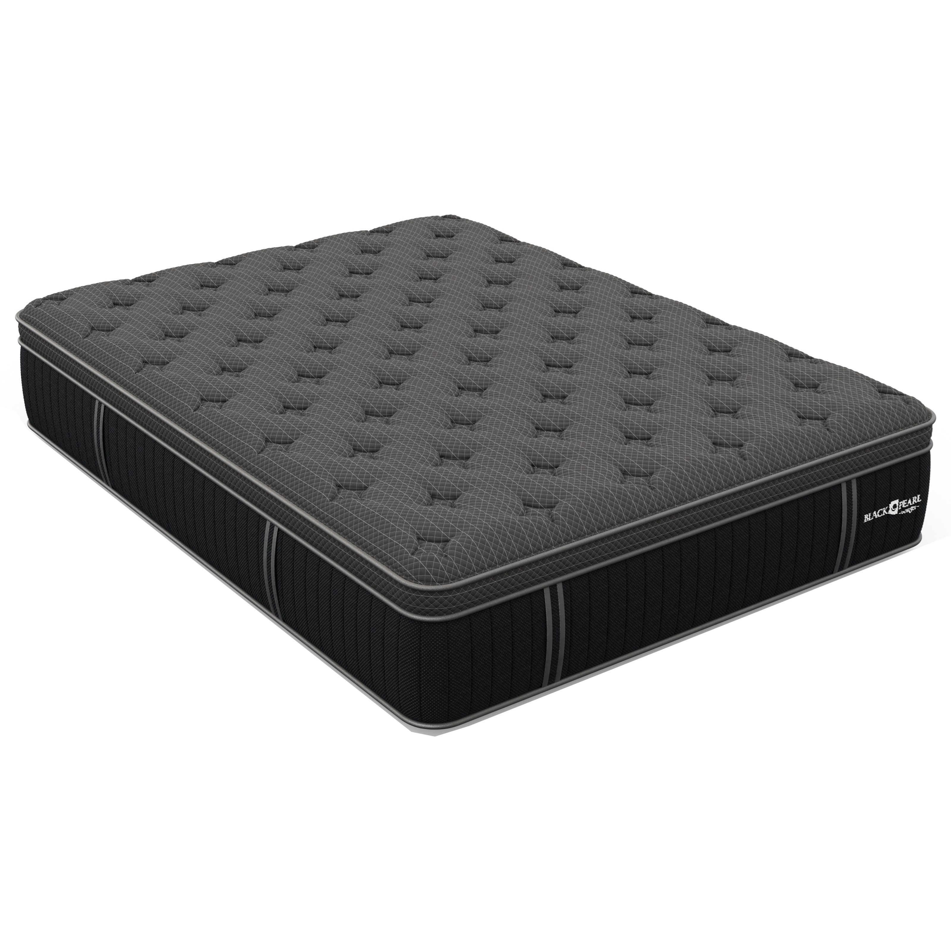 Sleep Shop Mattress Black Pearl Medium Euro Top DLBPME-1050 Queen 15 ...