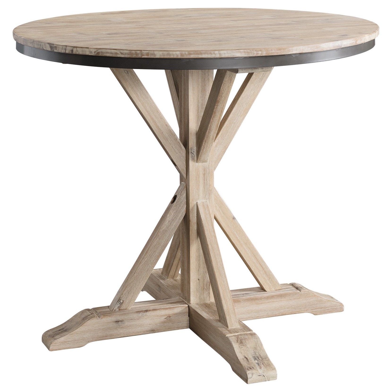 Elements Callista Rustic Round Counter Height Dining Table | Royal ...