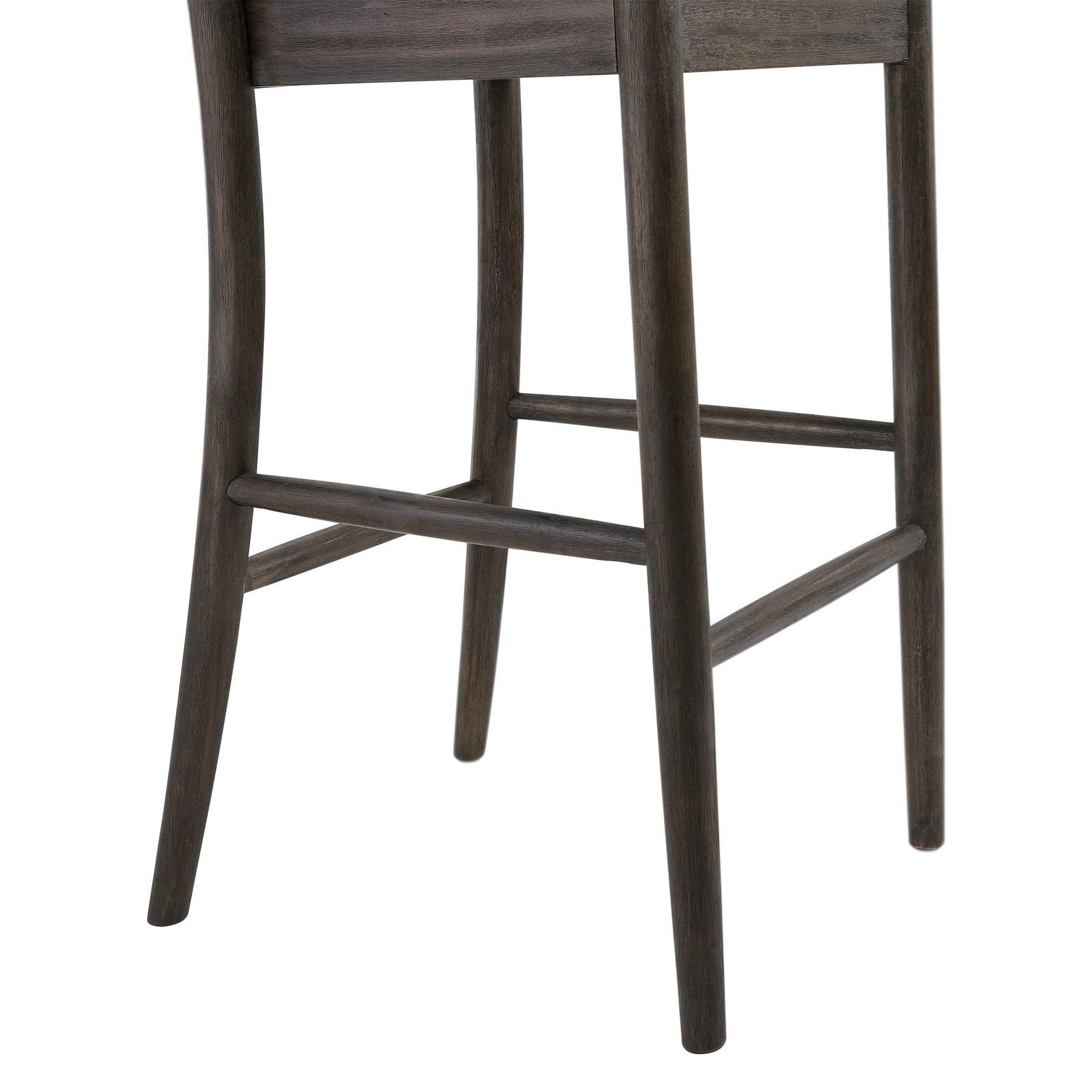 Elements Coronado Rustic 30" Bar Stool with X-Back Design | Royal ...