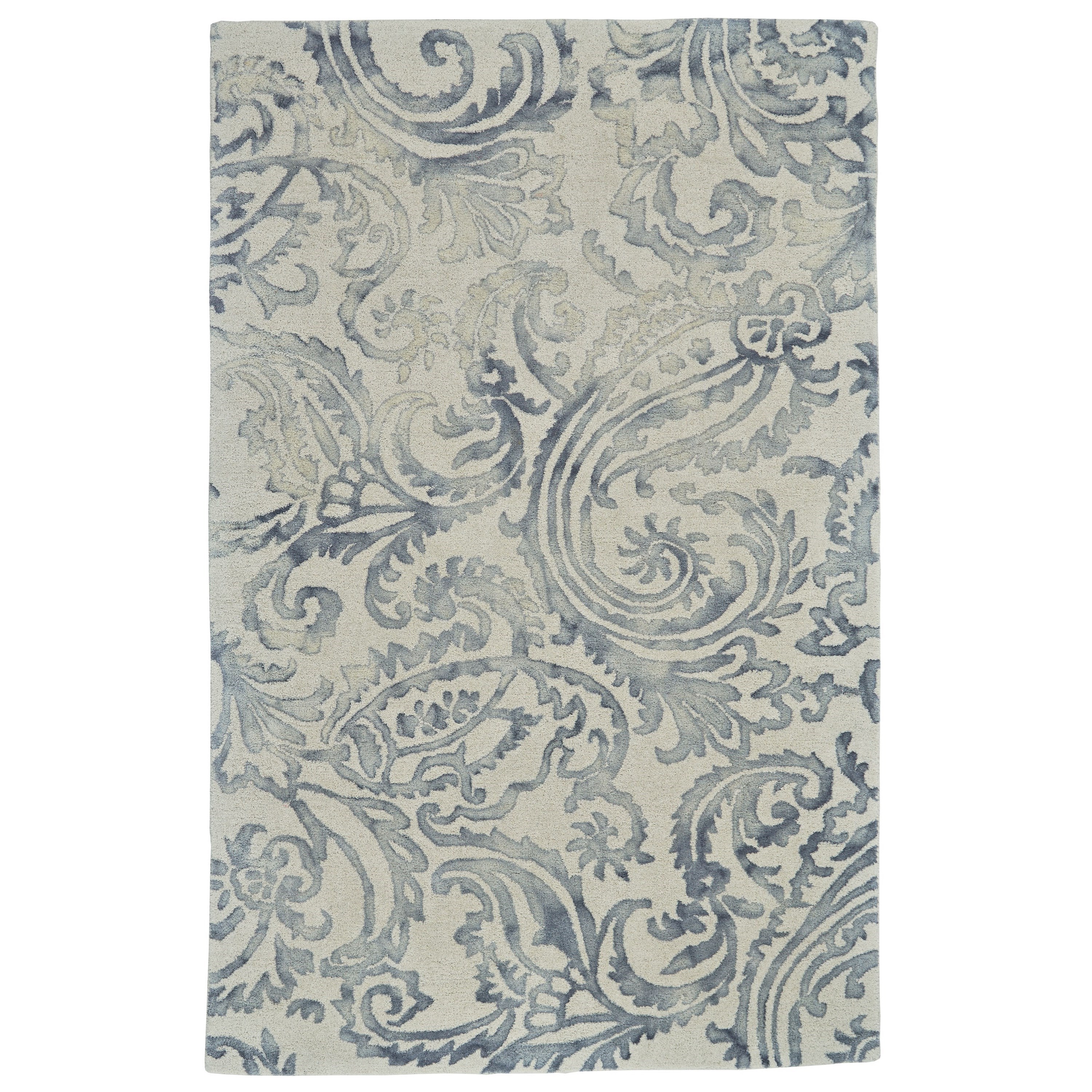 Feizy Rugs Baxter Gray 5' x 8' Area Rug | Sprintz Furniture | Rugs