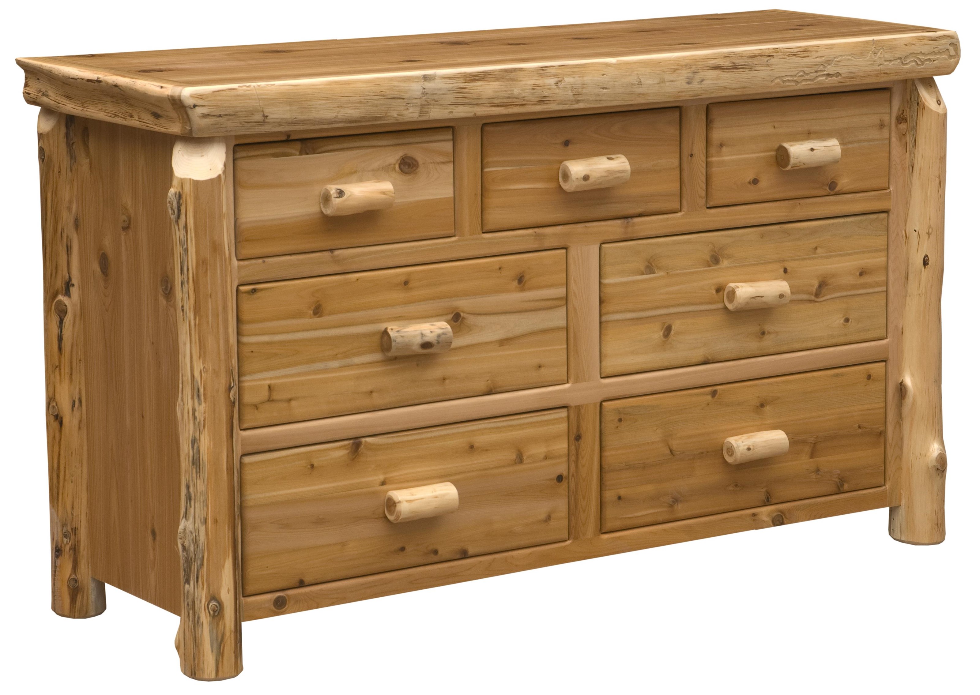 Fireside Lodge Cedar Rustic 7-Drawer Dresser | Conlin's Furniture ...