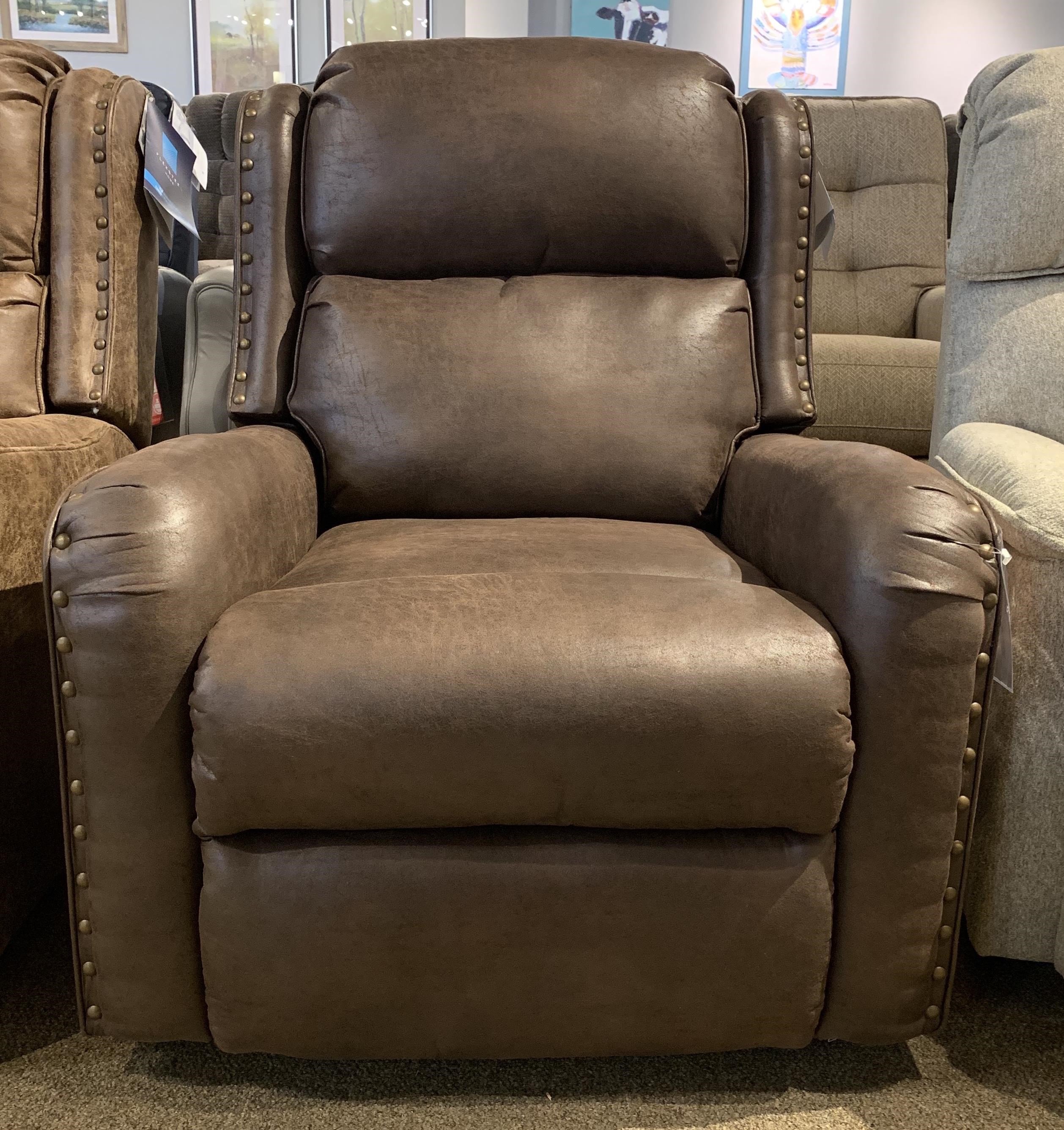 Flexsteel Cameron Rustic Swivel Glider Recliner with Oversized ...