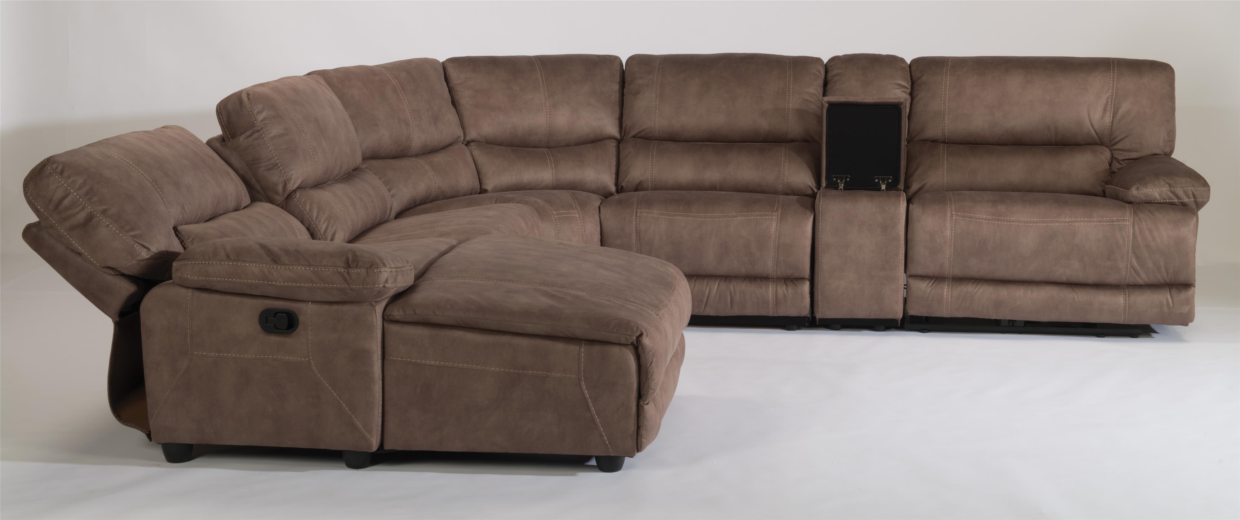 Flexsteel Latitudes - Delia Six Piece Power Reclining Sectional Sofa ...