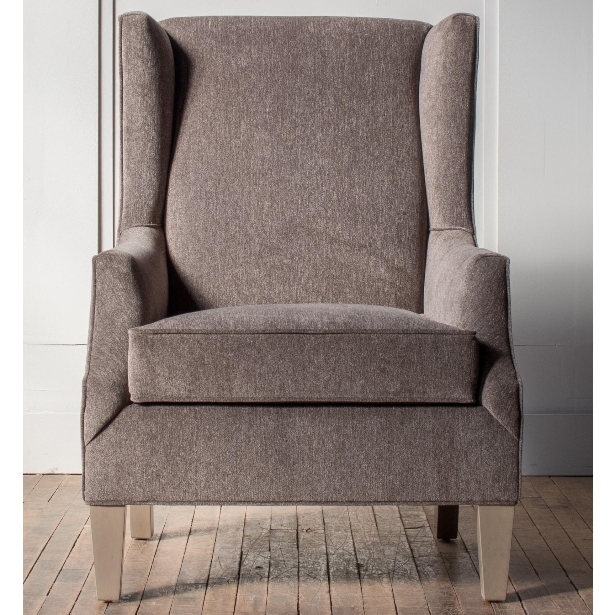 Hallagan Furniture Accent Chairs Customizable Wing Back Accent Chair ...