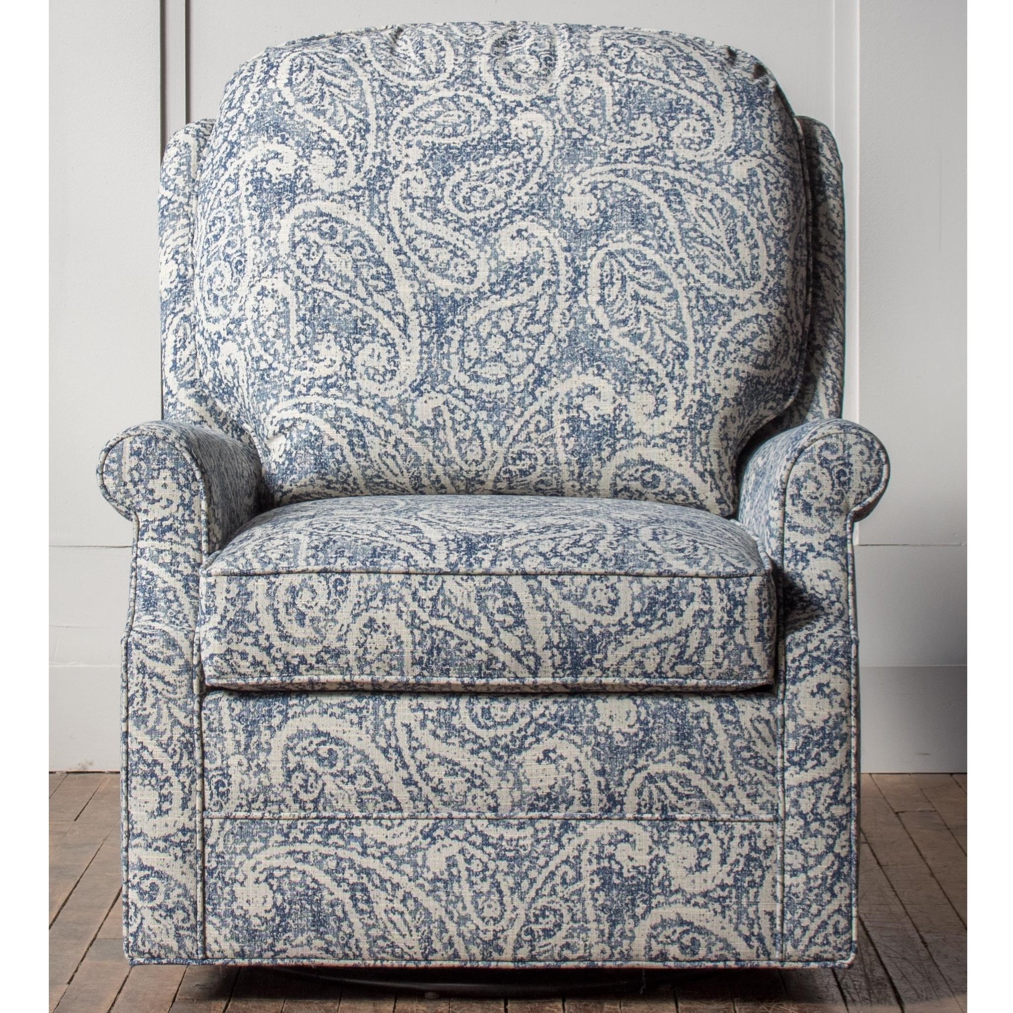 Hallagan Furniture Accent Chairs Customizable Swivel Glider Rocker ...