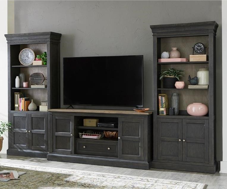 Hammary Hancock Transitional 3-Piece Entertainment Wall Unit with ...