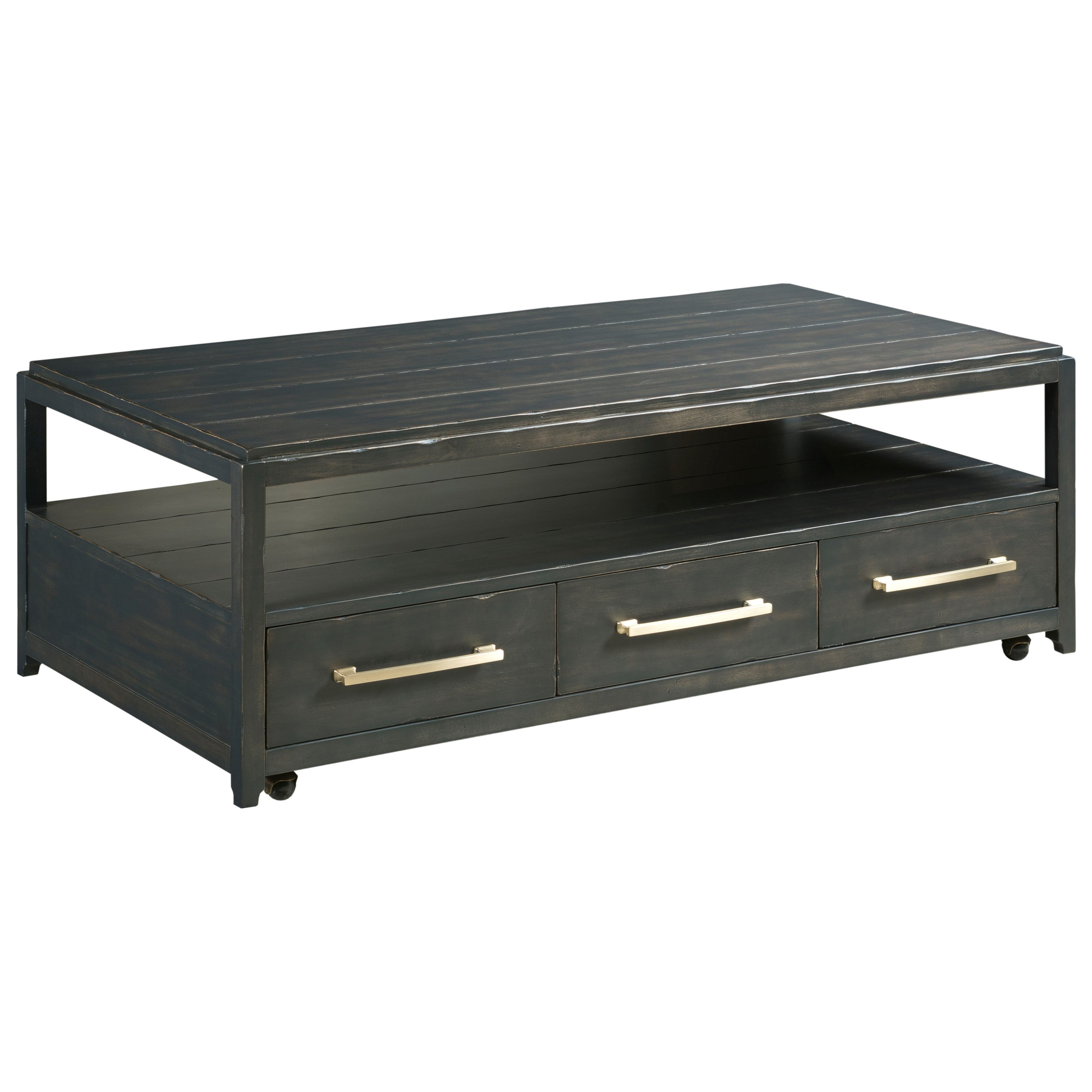 TABLE TRENDS Marlowe Transitional Rectangular Cocktail Table with ...