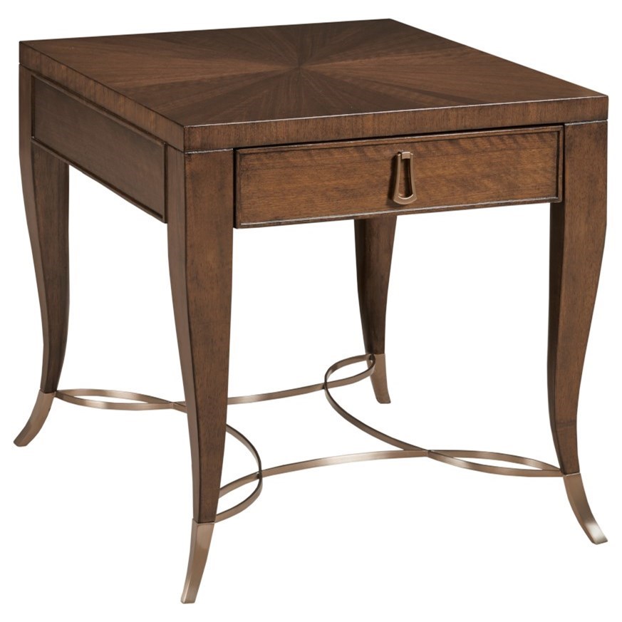 Hammary Vantage Transitional End Table with Drawer | Wayside Furniture ...