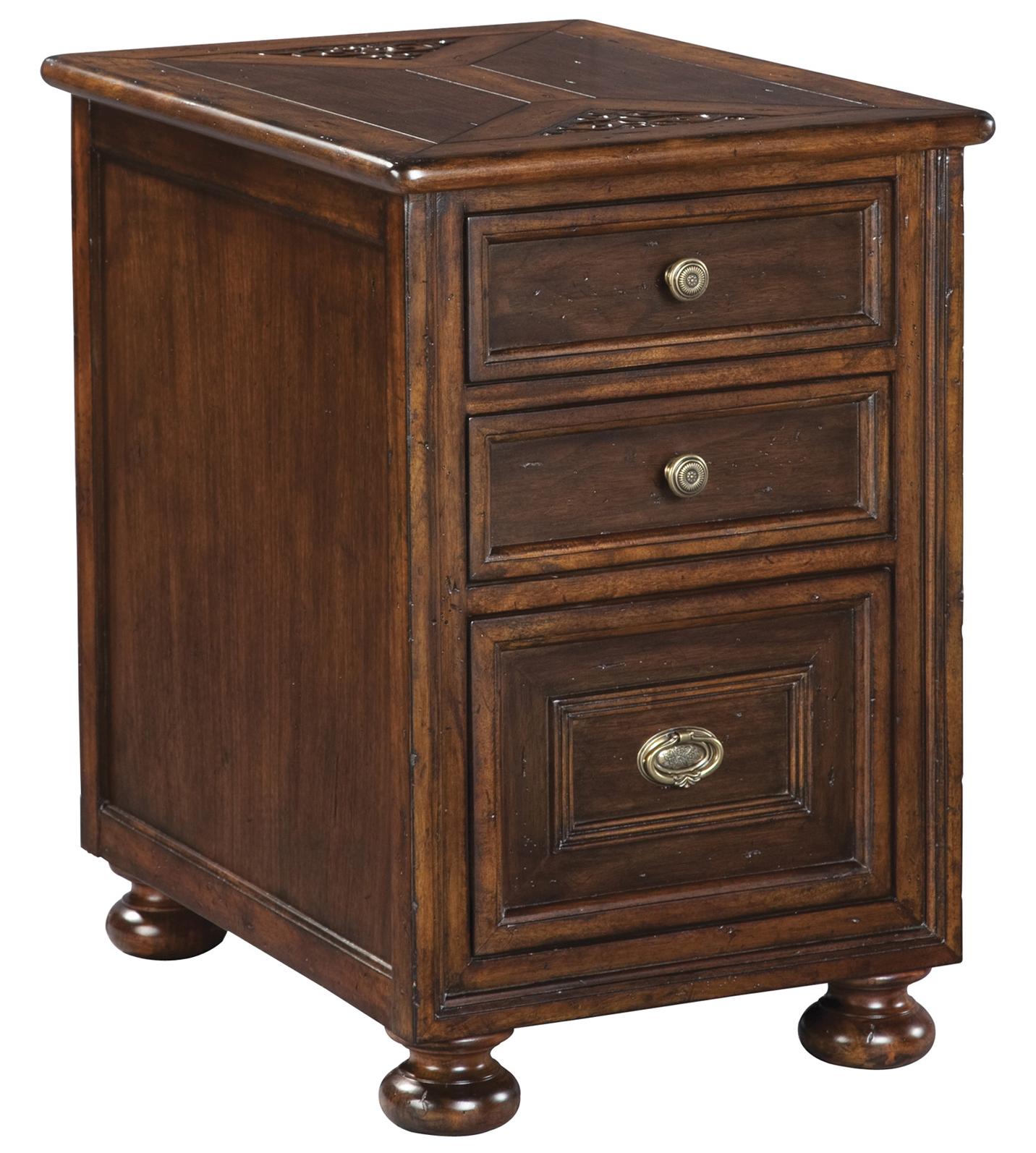 Hekman Villa Valencia 1-1804 Traditional 3-Drawer End Table with Bun ...