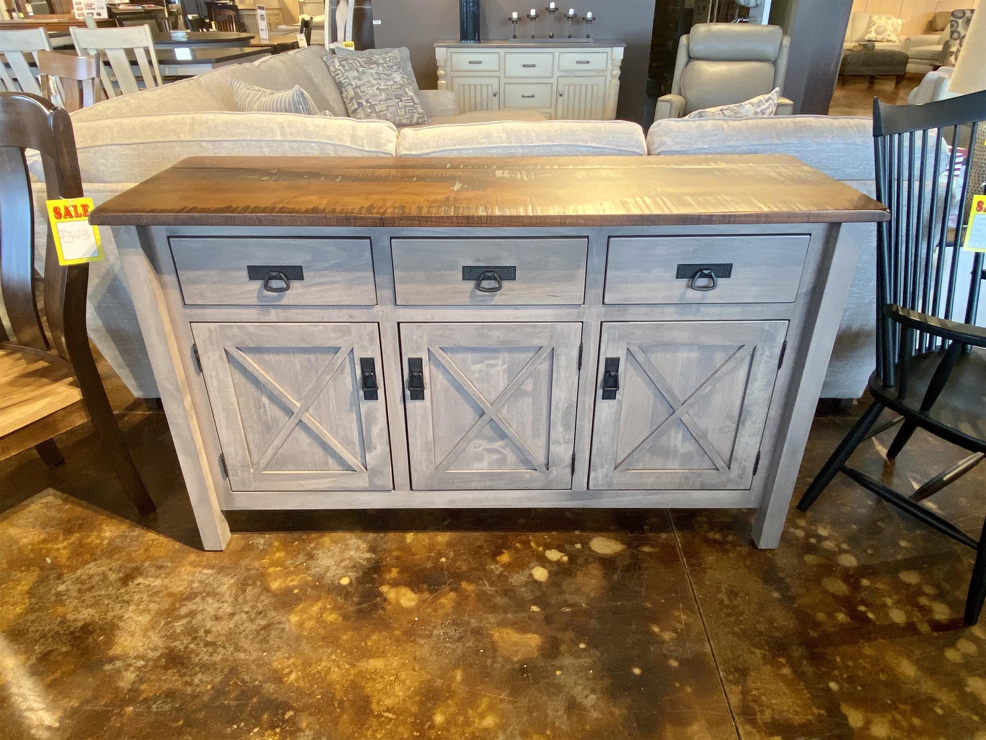 Hermie's Table Shop X-Base 20207-Xbase X-Base Solid Wood Buffet From ...