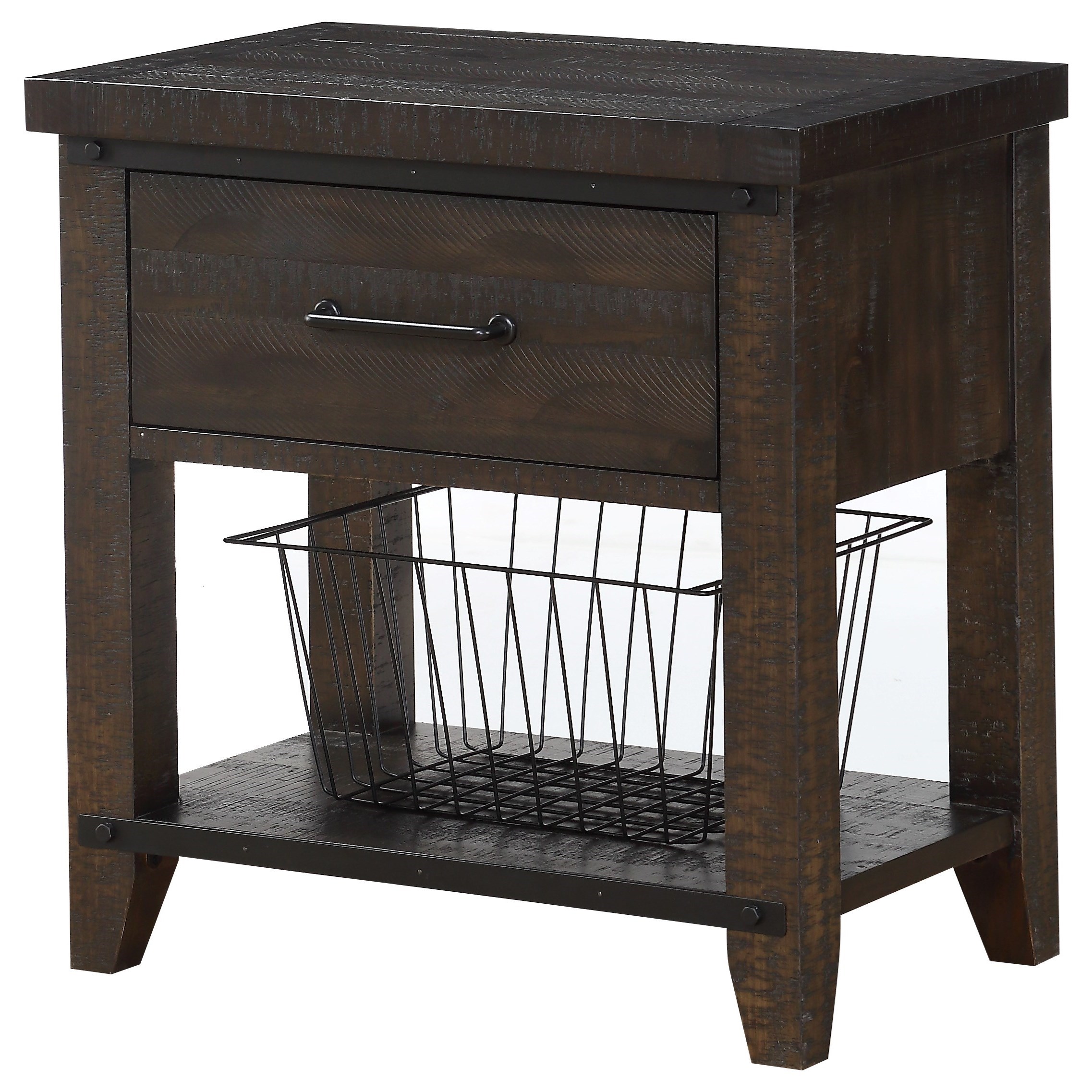 Wire Basket Nightstand at Luke Earsman blog