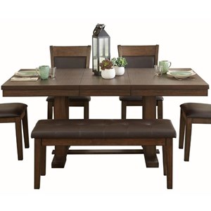Homelegance Wieland Transitional Dining Table with Leaf | Darvin ...