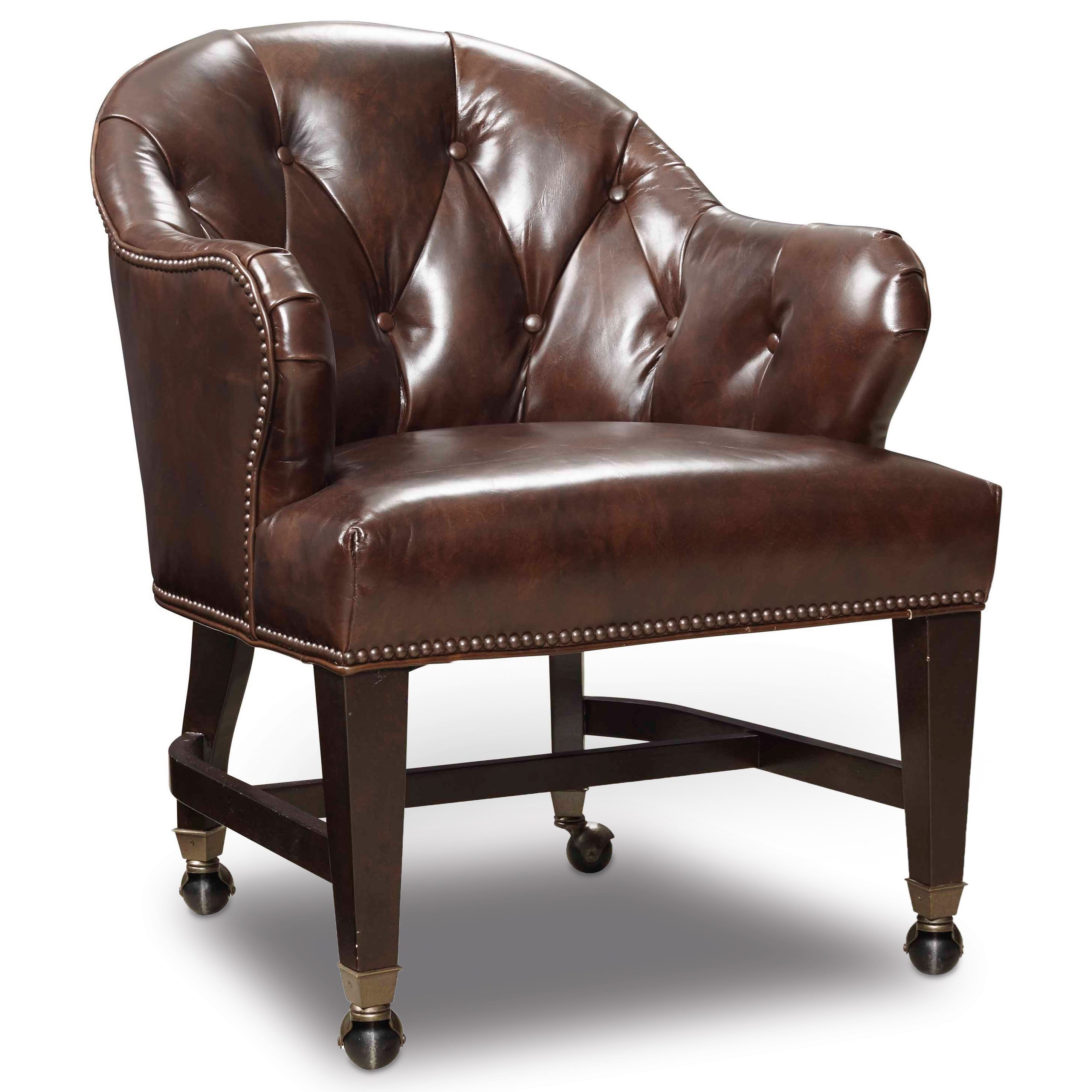 Hooker Furniture Game Chairs Traditional Leather Jack Game Chair with ...