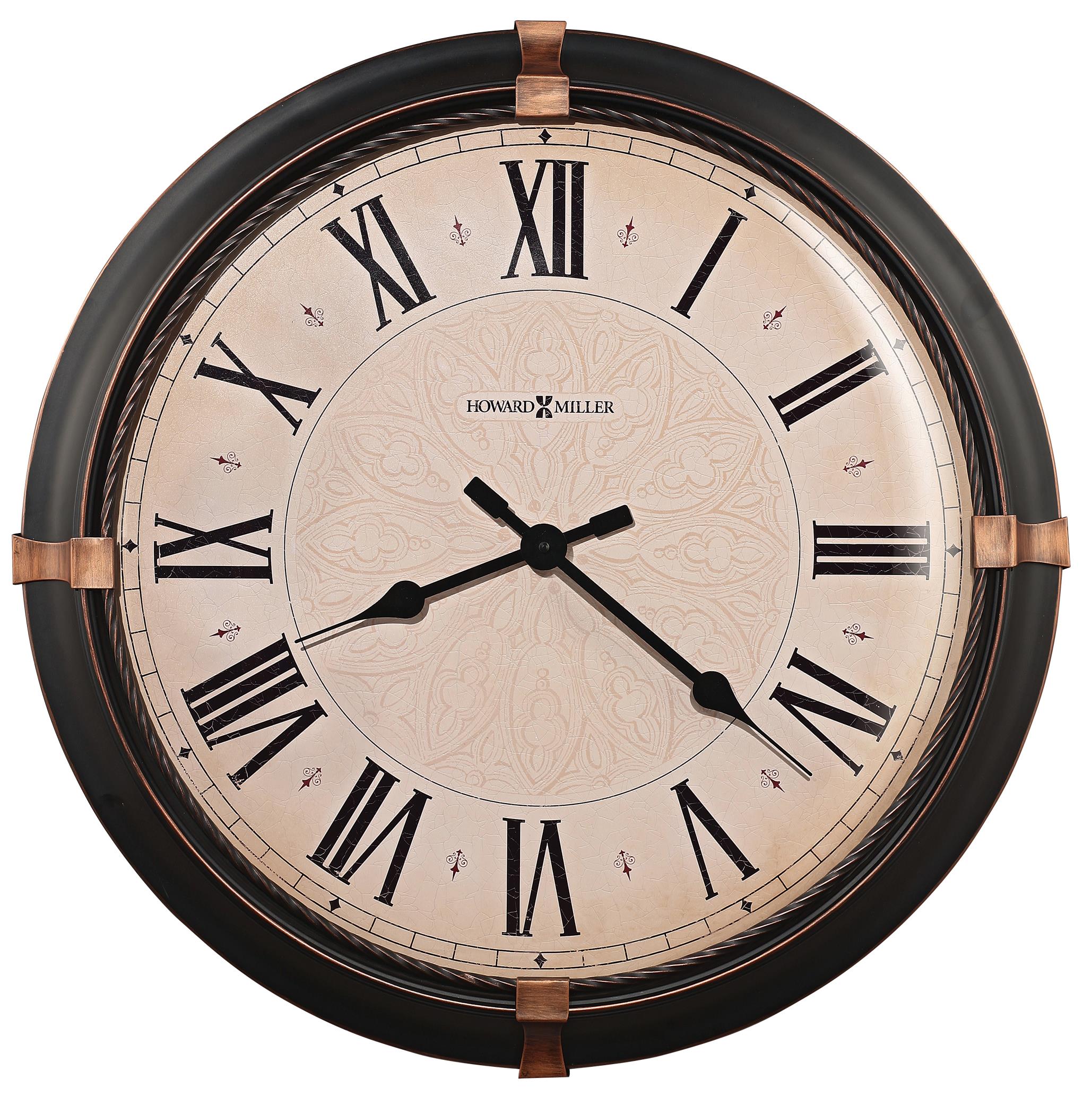 Howard Miller Wall Clocks Atwater Roman Numeral Wall Clock | Wayside ...