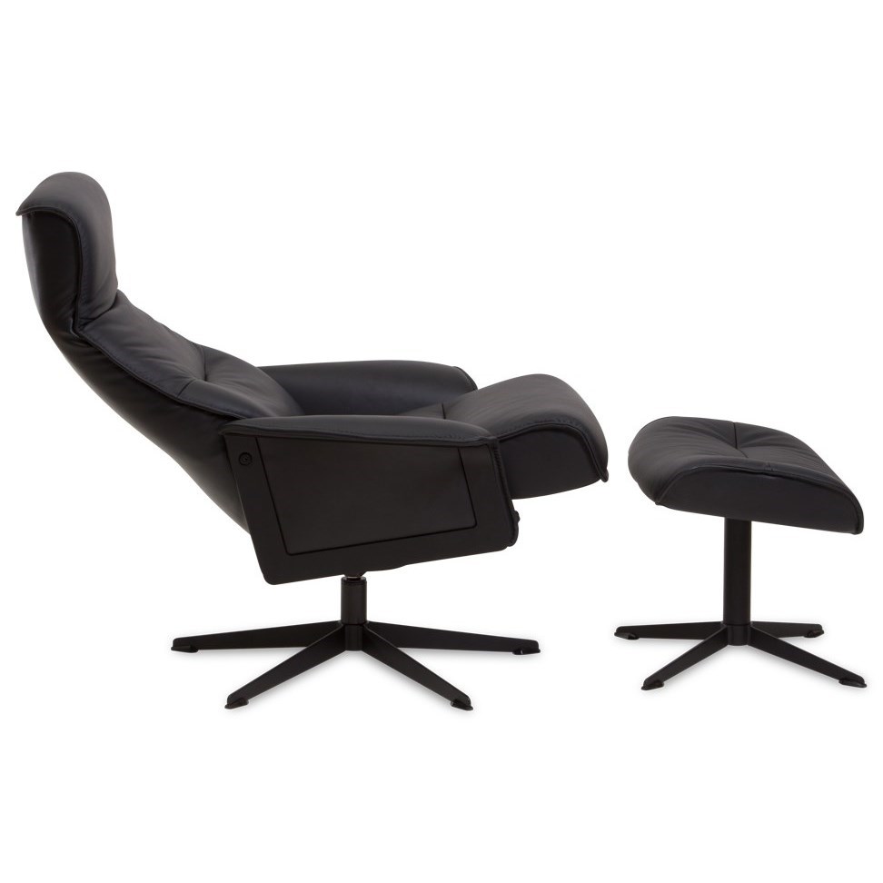 IMG Norway Scandi Modern Recliner and Ottoman with 360 Swivel | Sprintz ...