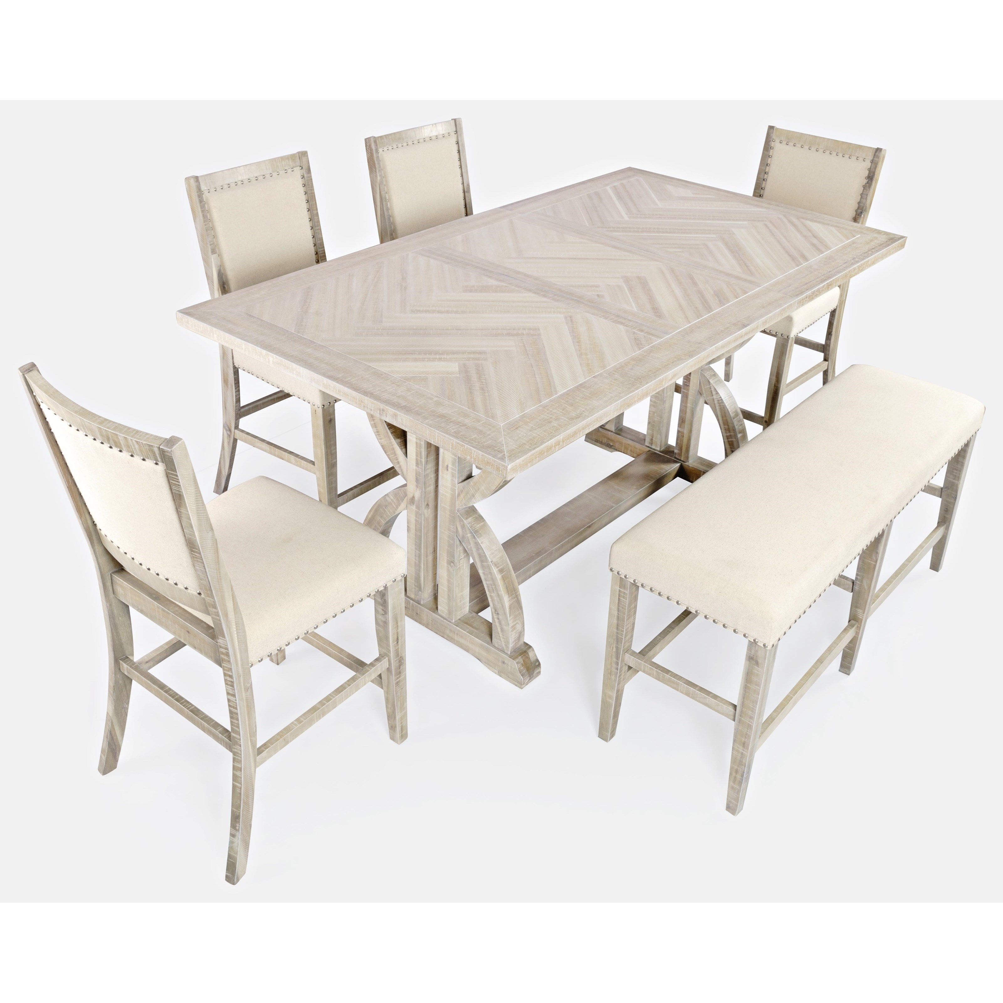 Jofran Fairview 6-Piece Counter Table and Chair Set | Reeds Furniture ...