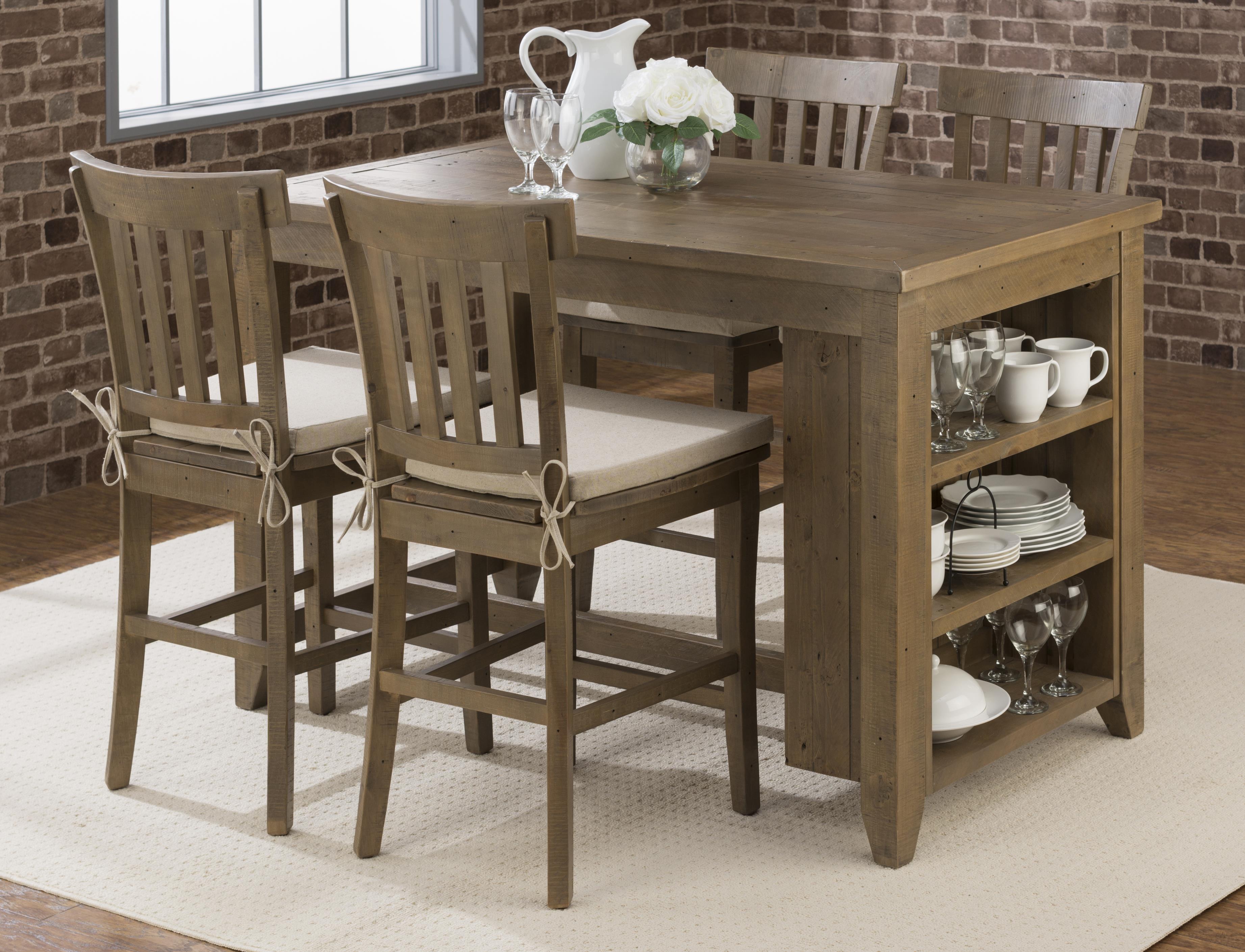 Hazelteen Counter Height Dining Room Table And Bar Stools at Peter ...