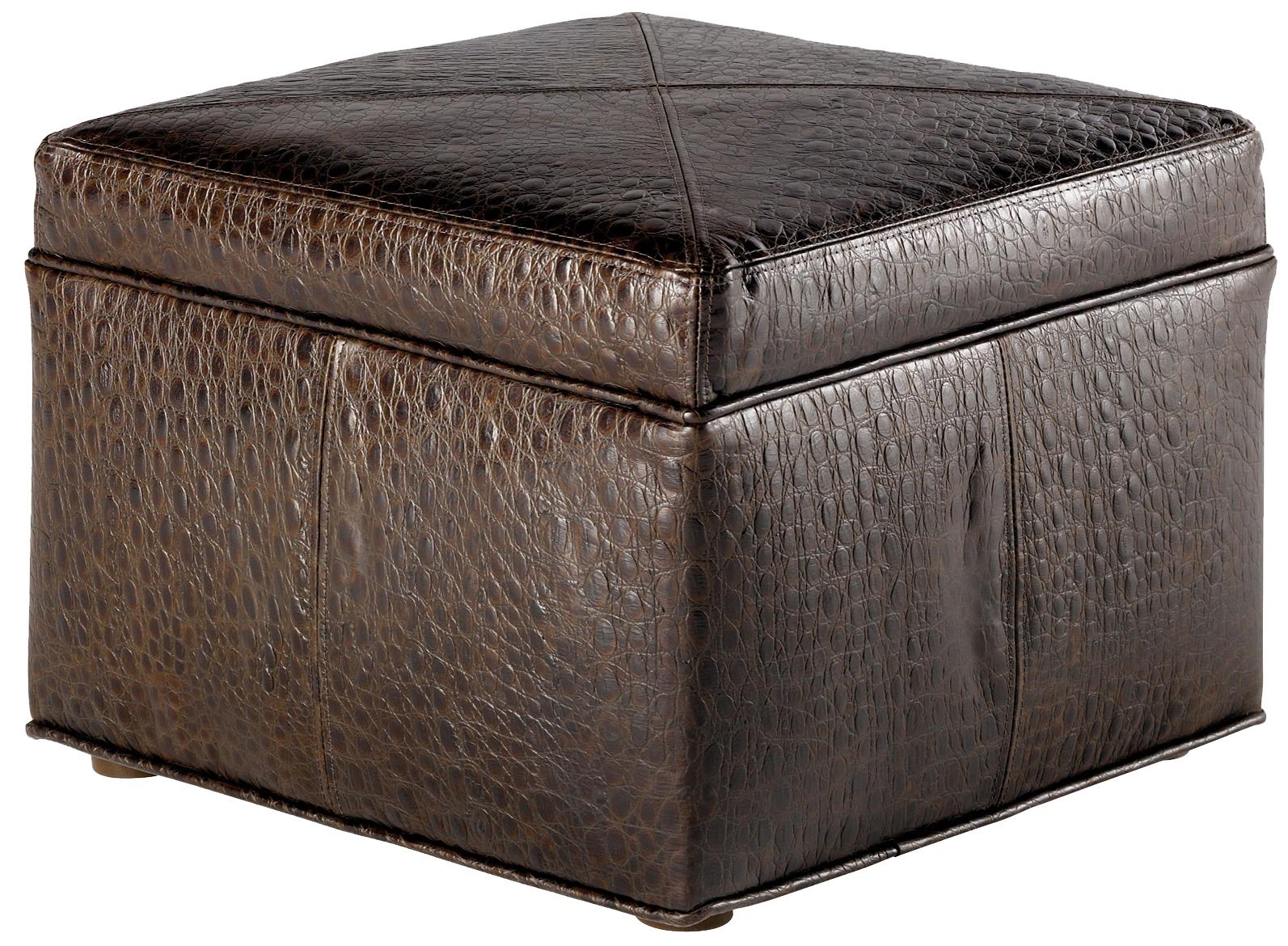 Jonathan Louis Accentuates 87872 Fortuna Leather Cube Ottoman ...