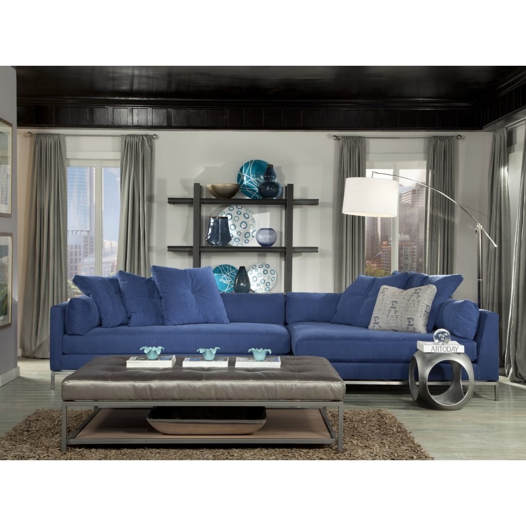 Jonathan Louis Cordoba Contemporary 2-Seat Sectional Sofa with Cuddler ...