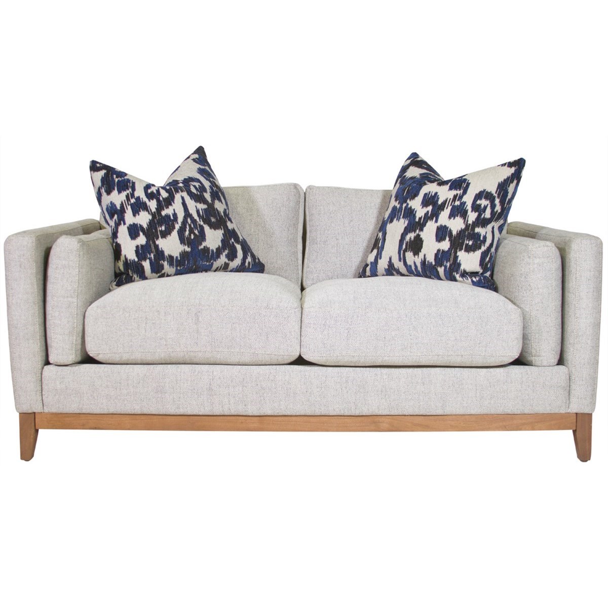 Jonathan Louis Kelsey 34760 Modern Condo Sofa with Bolster Arm Pillows ...