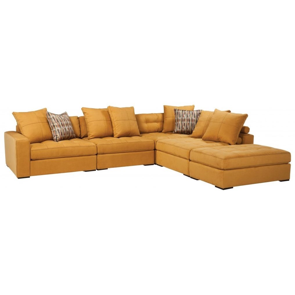 Jonathan Louis Noah 024-74L+10+74R+29+02-Yellow Leather Contemporary 5 ...