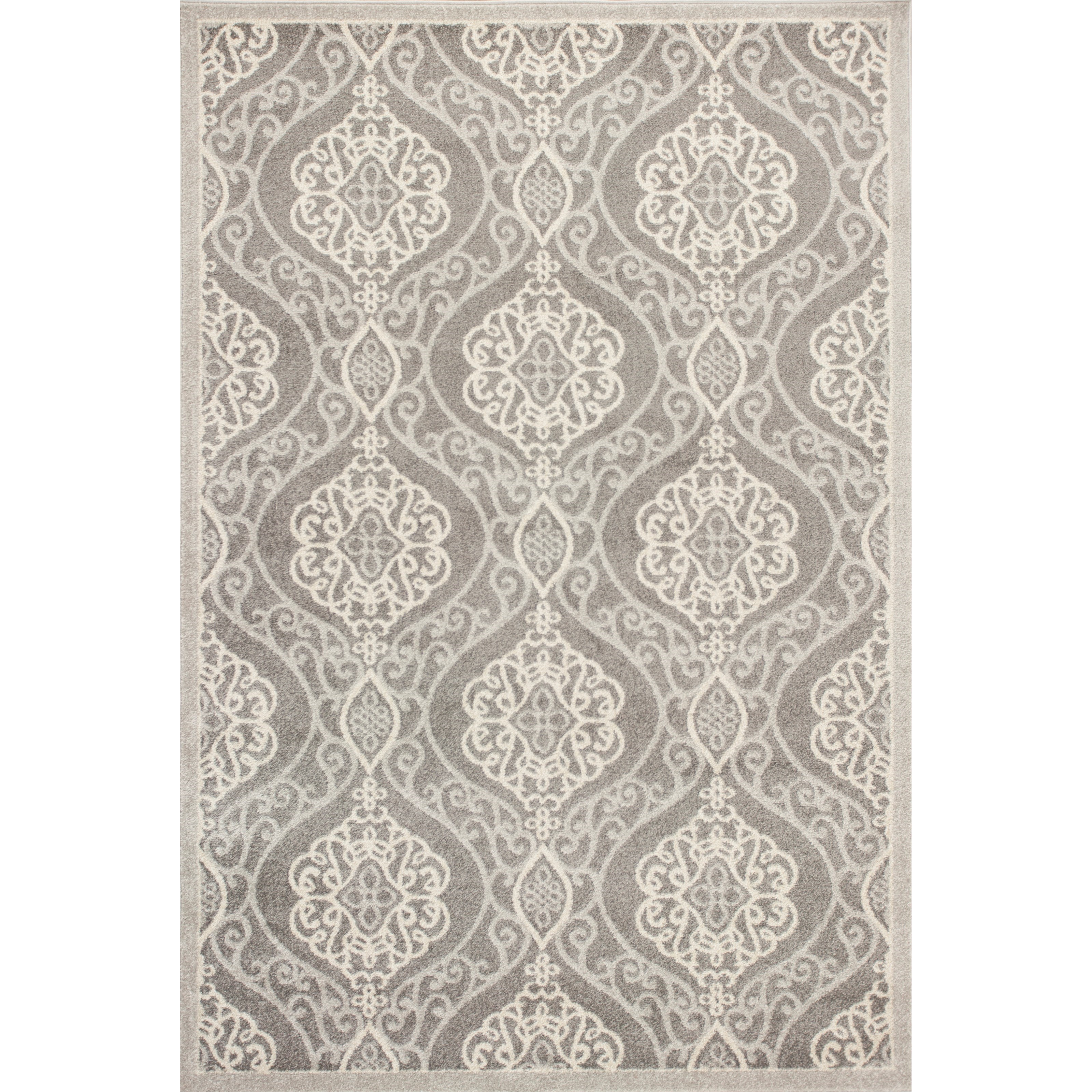 Kas Lucia 7'7" X 10'10" Silver Mosaic Area Rug | Sprintz Furniture | Rugs