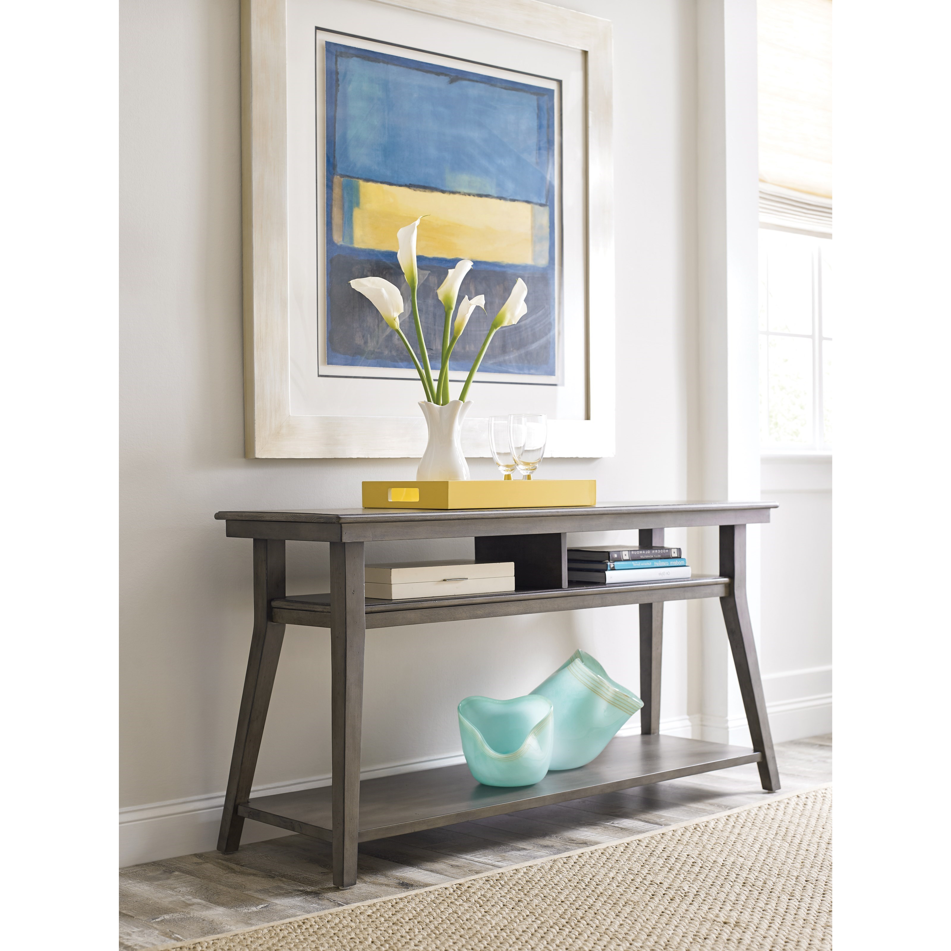 Kincaid Furniture Cascade Lamont Solid Wood Sofa Table with Lower Shelf ...