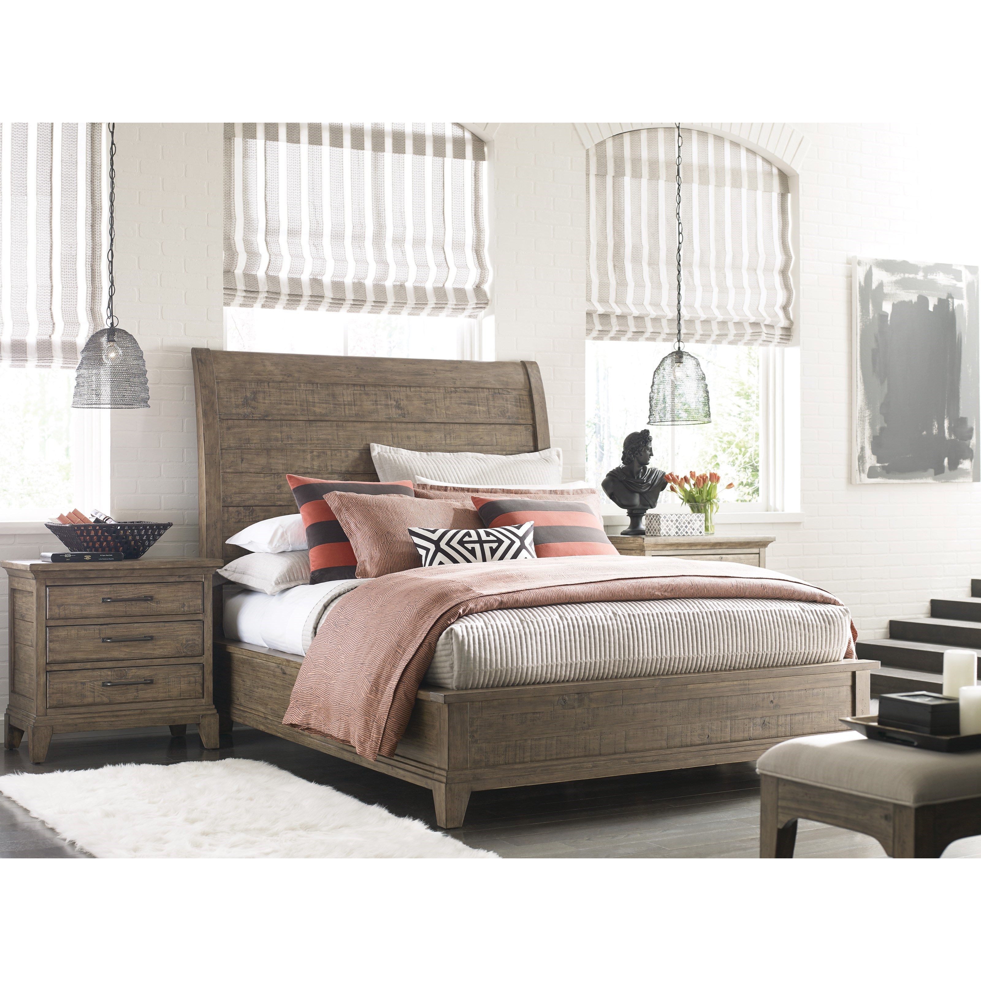 Kincaid Furniture Plank Road 706 Q Bedroom Group 4 Queen Bedroom Group ...