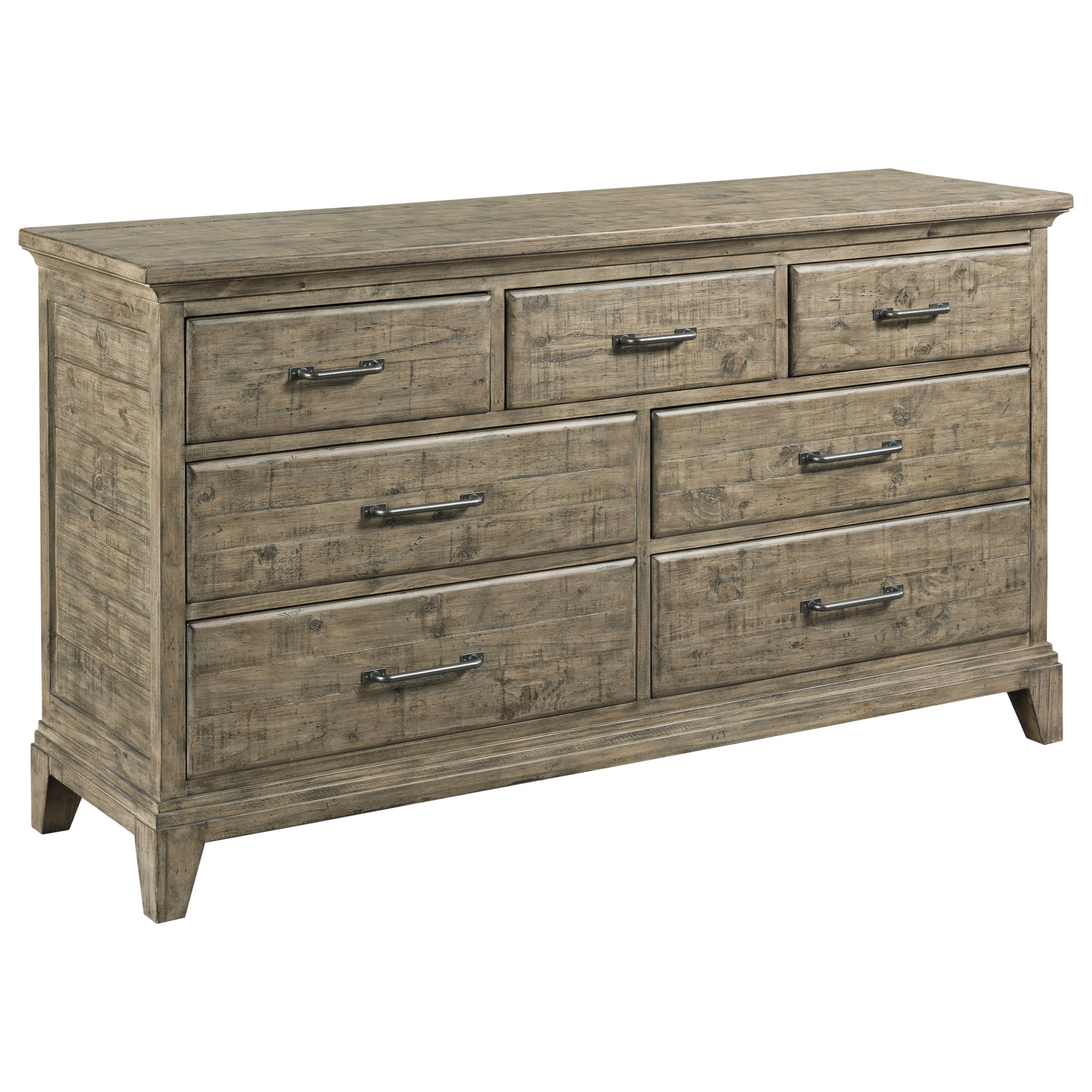 Kincaid Furniture Plank Road 706-120S Farmstead Solid Wood Dresser with ...